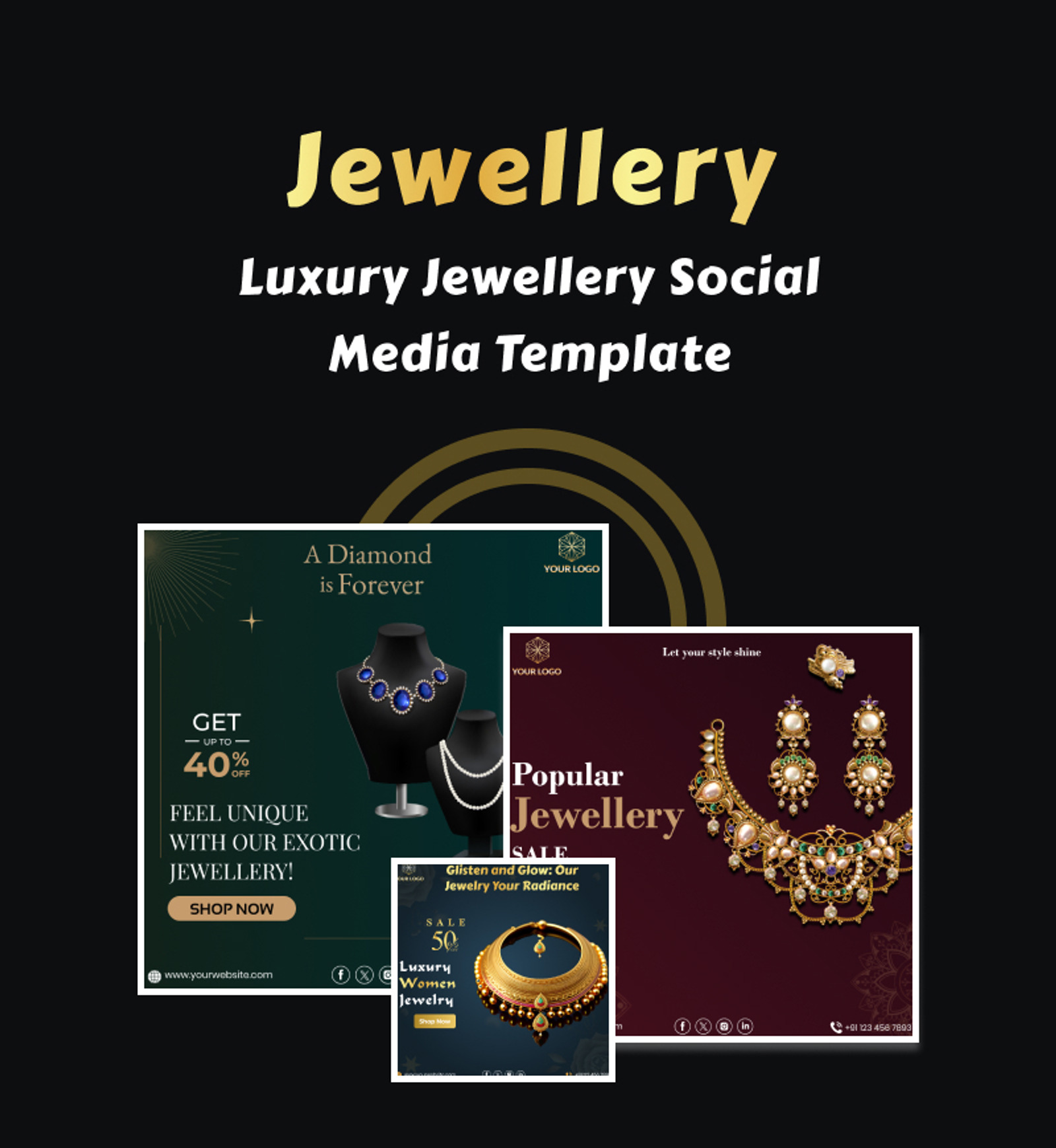 Jewellery - Social Media Post Design Template