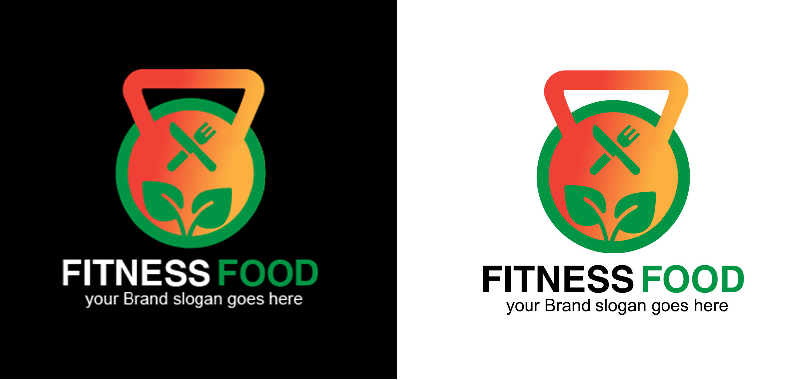 Fitness Food Logo Template #299987 - TemplateMonster