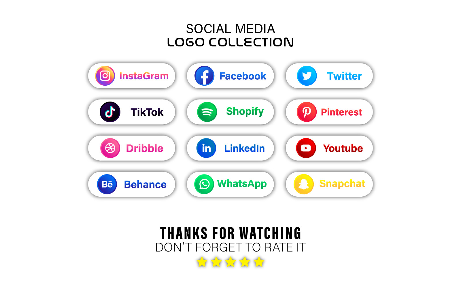 Professional Social Media icons, Pack Websites Icons, clean template ...