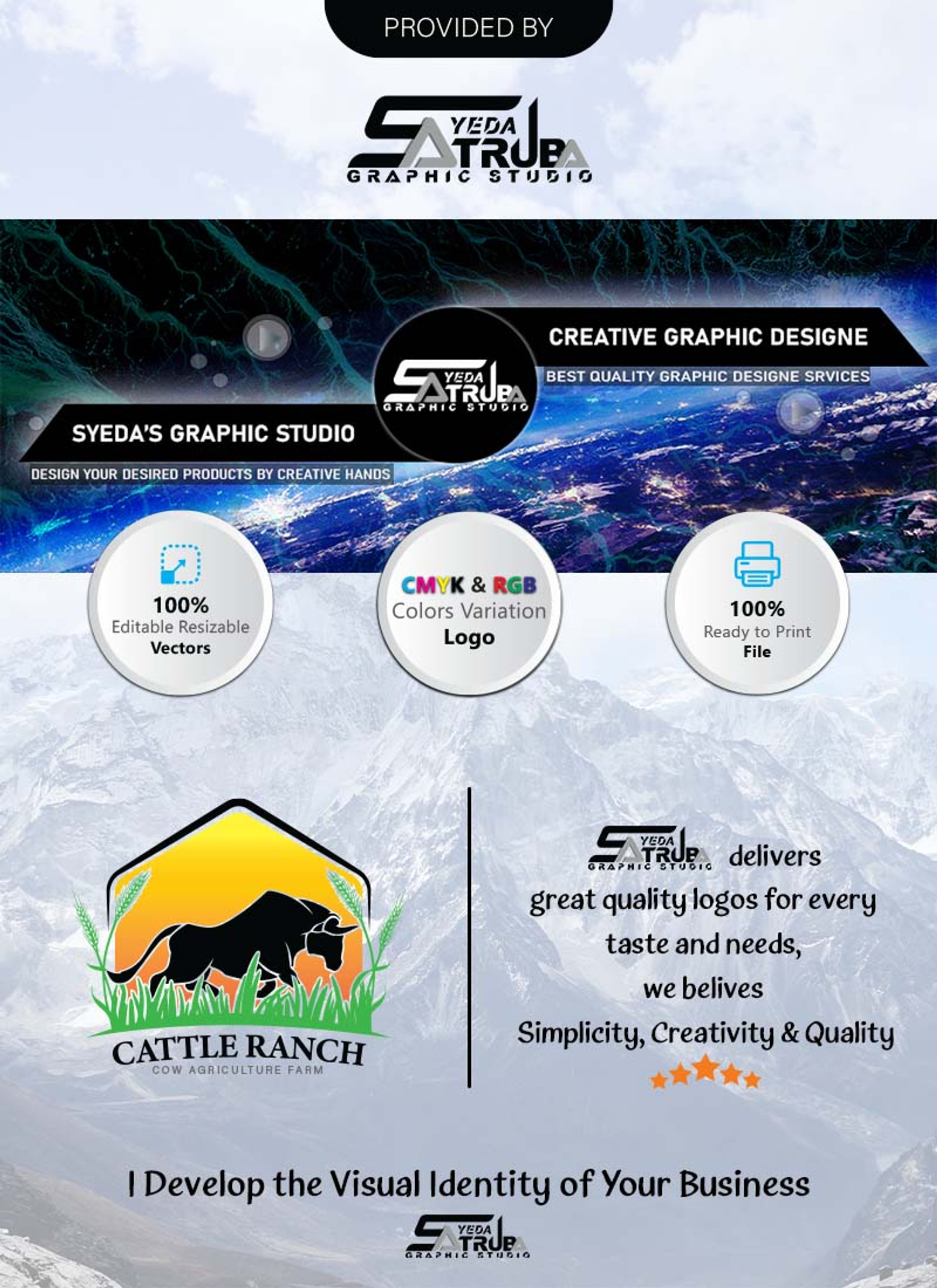 CATTLE RANCH COW FARM LOGO DESIGN - BRAND IDENTITY
