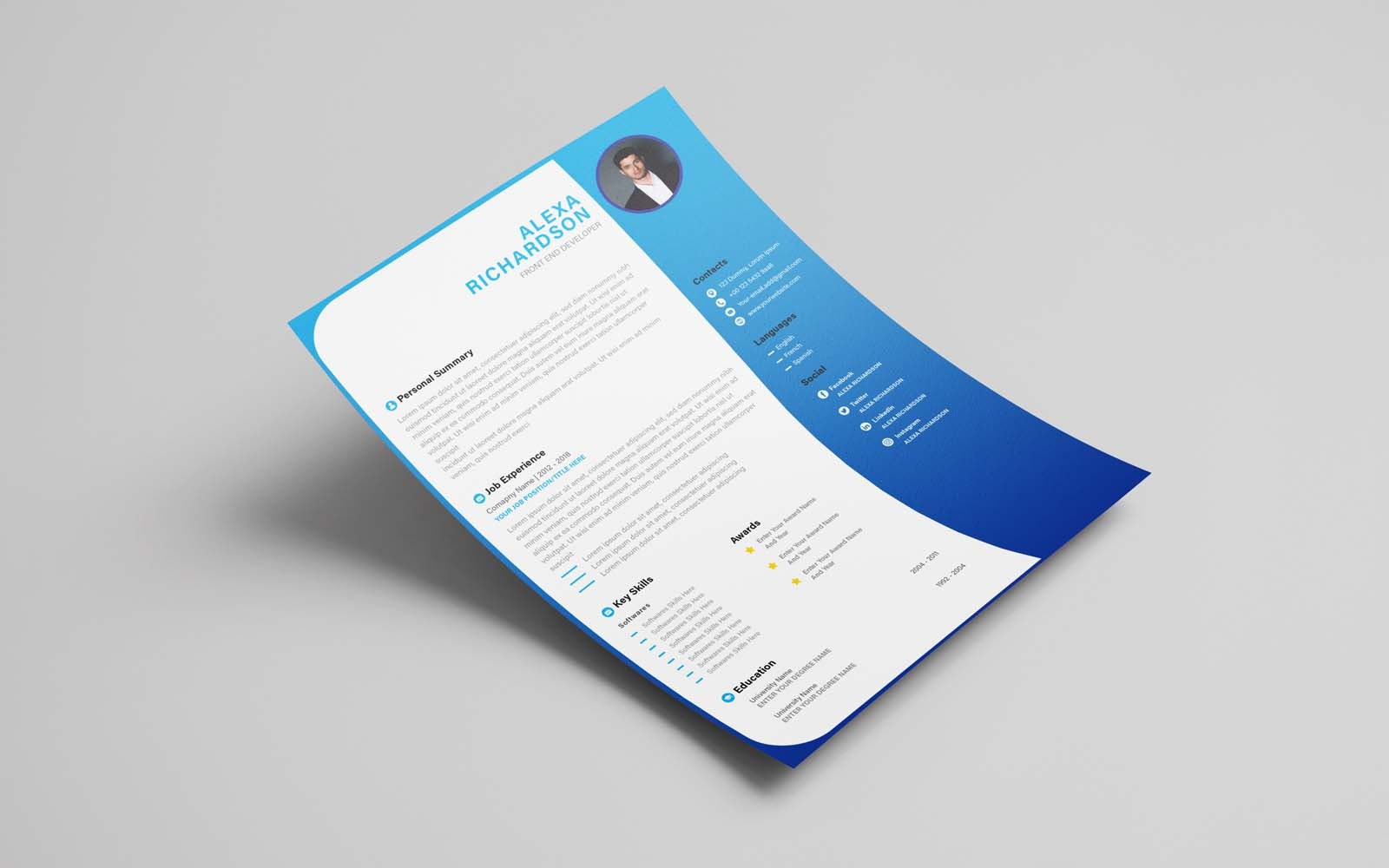 Professional Front-End Developer Resume - Resume Design
