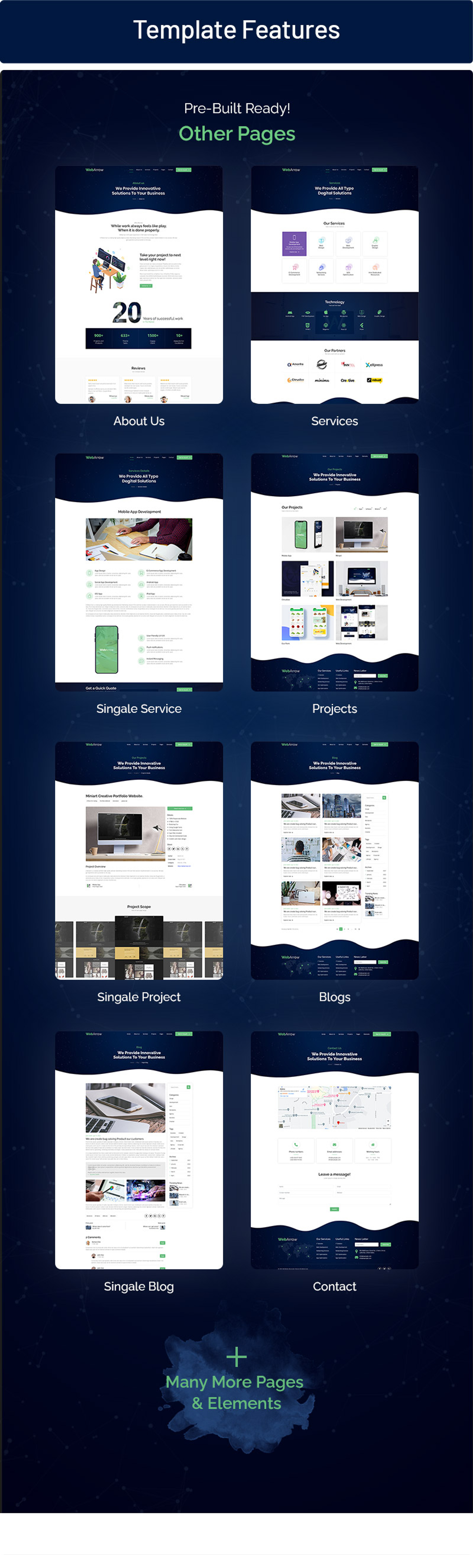 Webarrow | IT Solutions and Business Technology Website Template