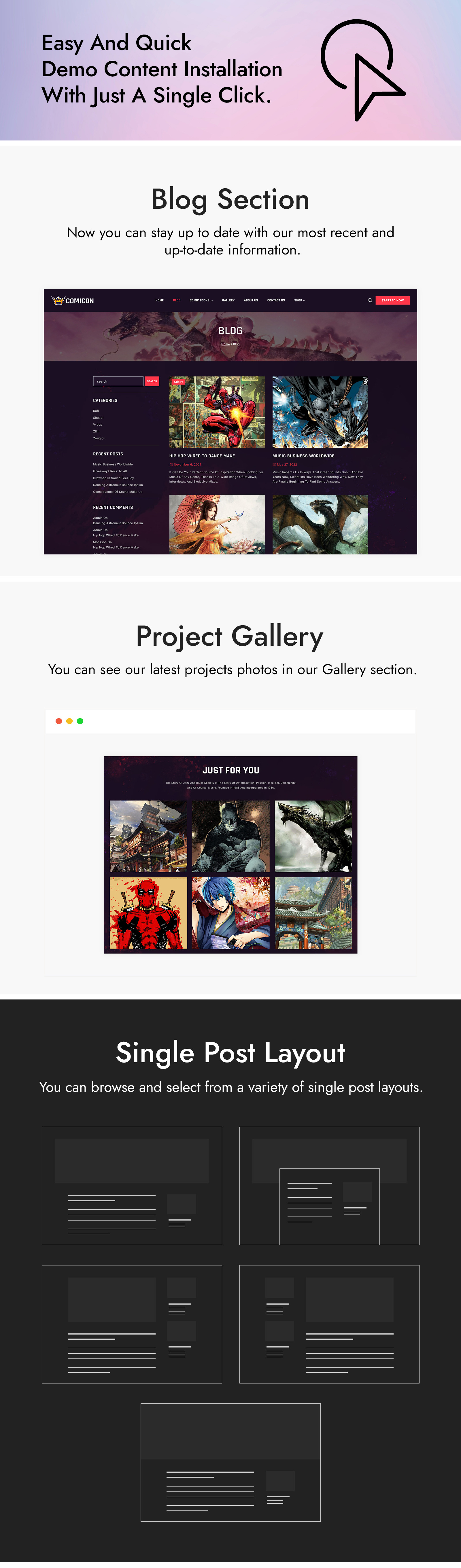 Comicon - Anime and Manga WordPress Theme - TemplateMonster