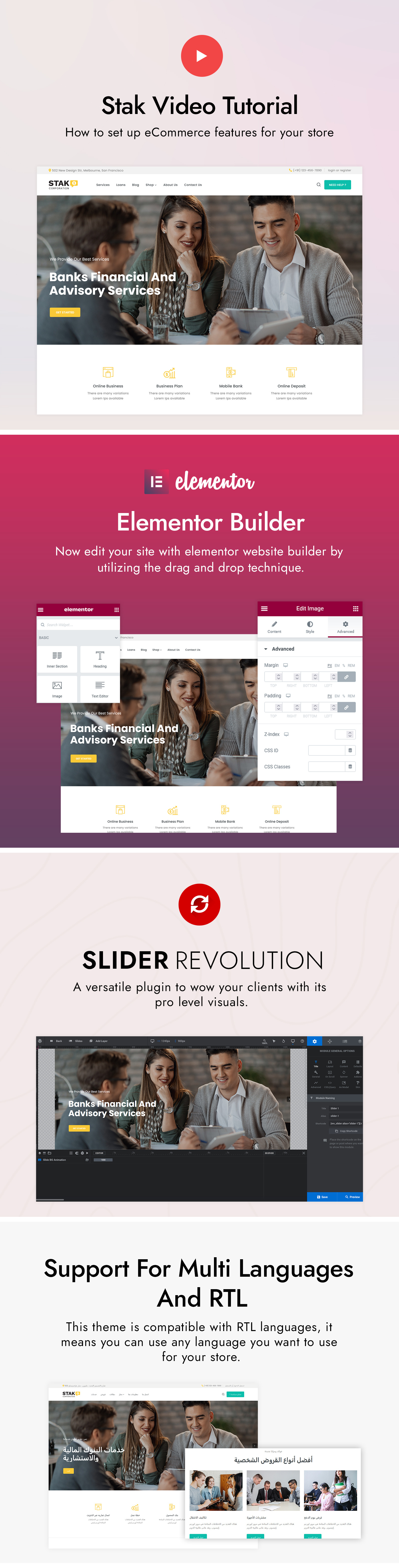 Stak - Banking, Loan Business and Finance WordPress Theme