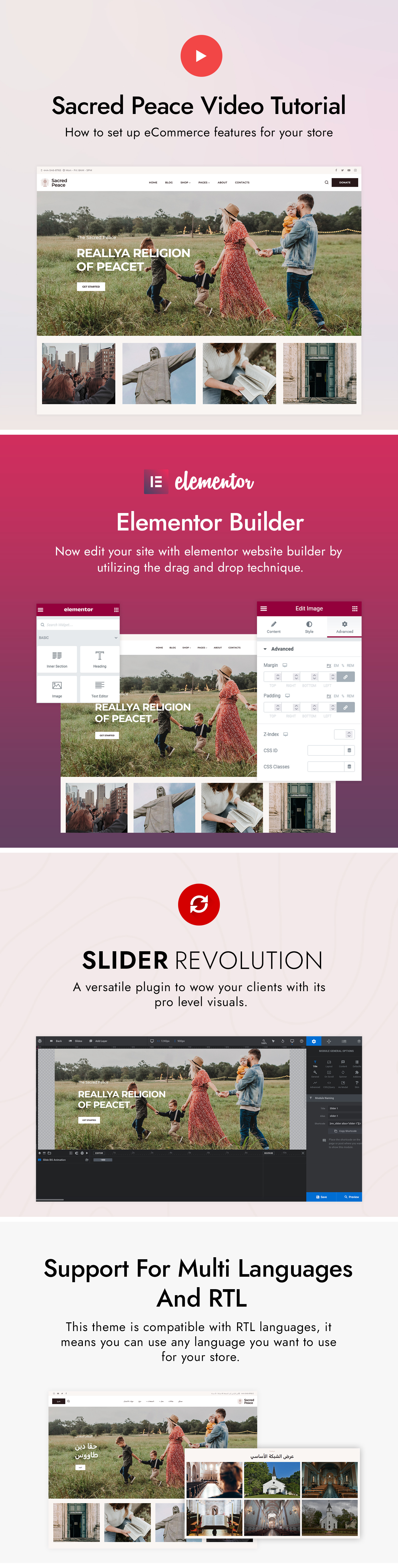 Sacred Peace - Religion and Church WordPress Theme