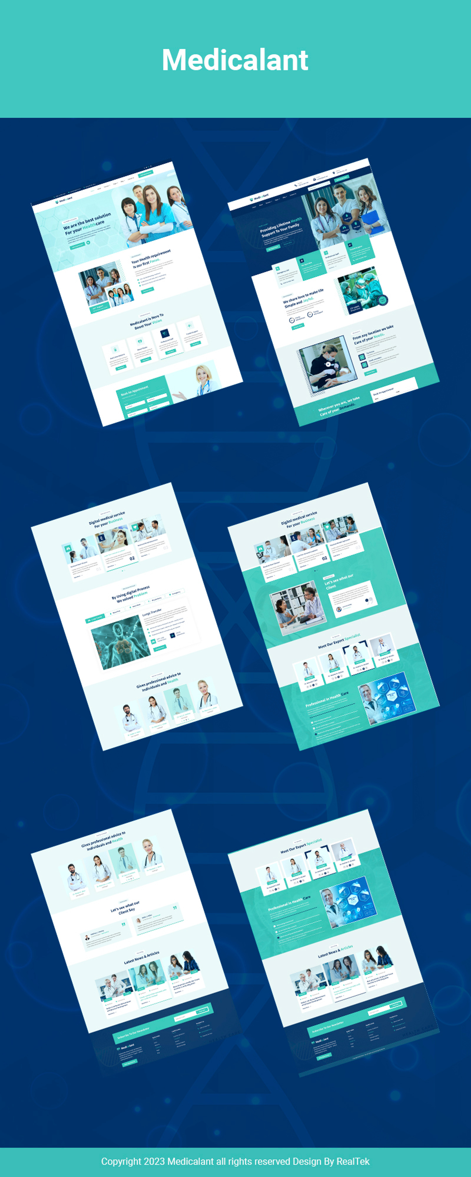Medicalant - Health & Medical UI Figma Template