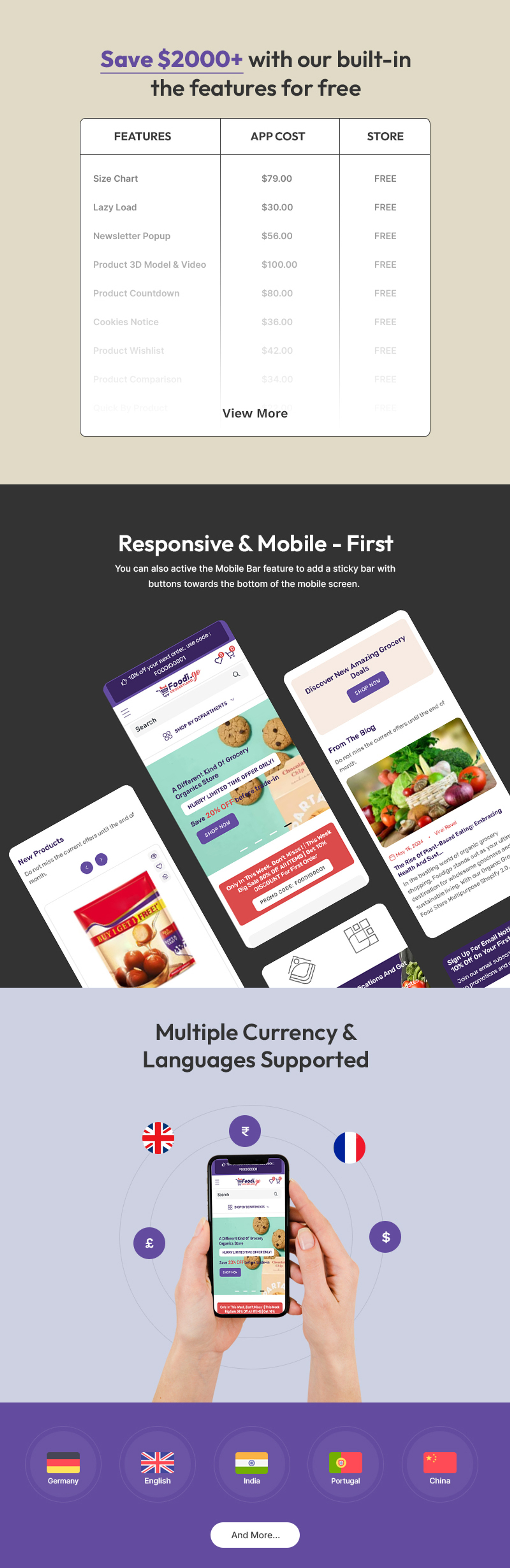 Foodigo - Organic & Grocery Store Multipurpose Shopify 2.0 Responsive Theme