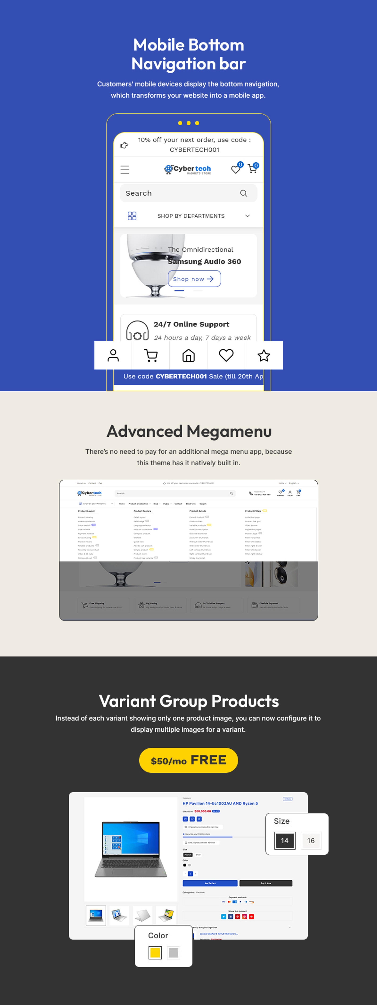 Cybertech - Electronics & Gadget Mega Store Multipurpose Shopify 2.0 ...