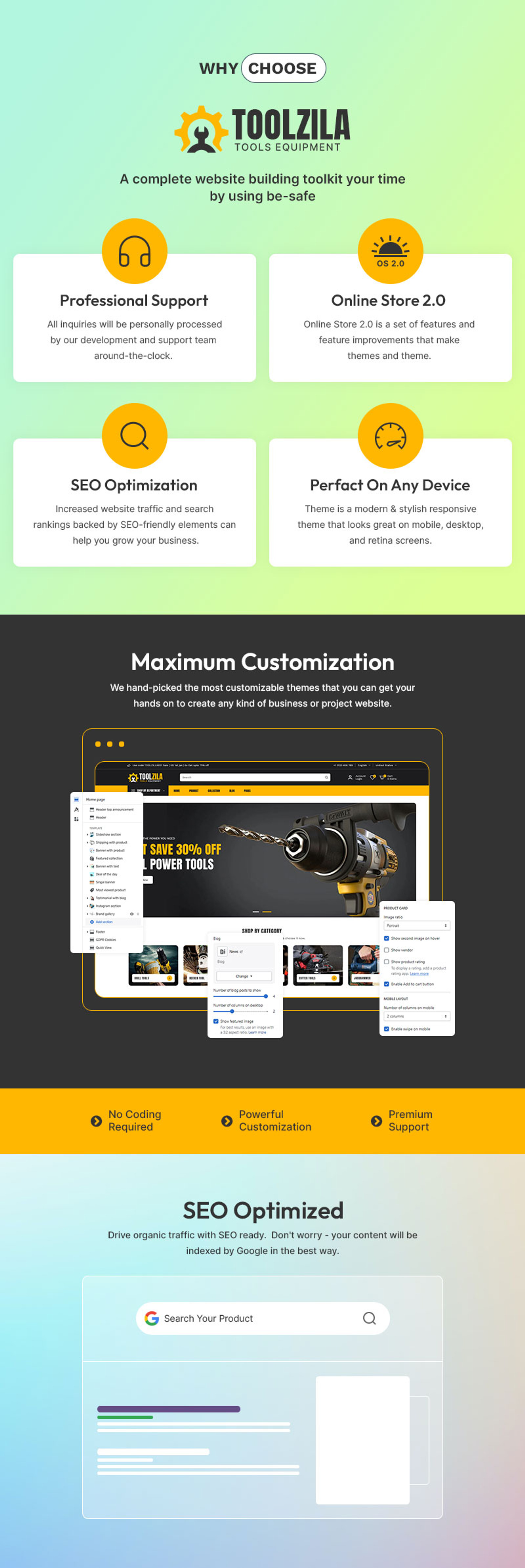Toolzila - Garage Tools & Accessories Mega Store Multipurpose Shopify 2.0 Responsive Theme