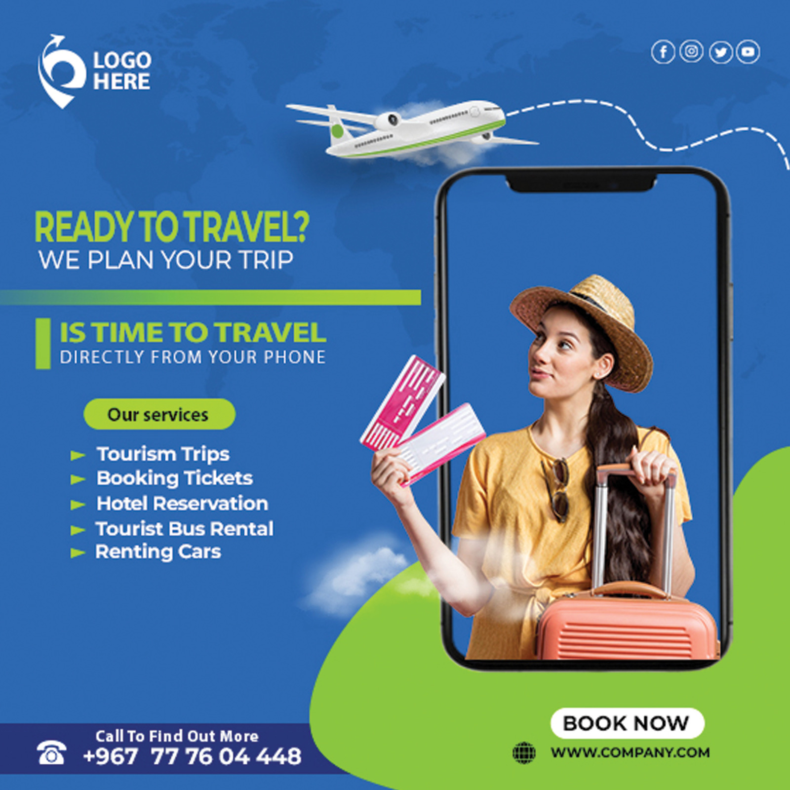 Modern Travel Agency Flyer Template - Trip - Travel - Tourism - Other