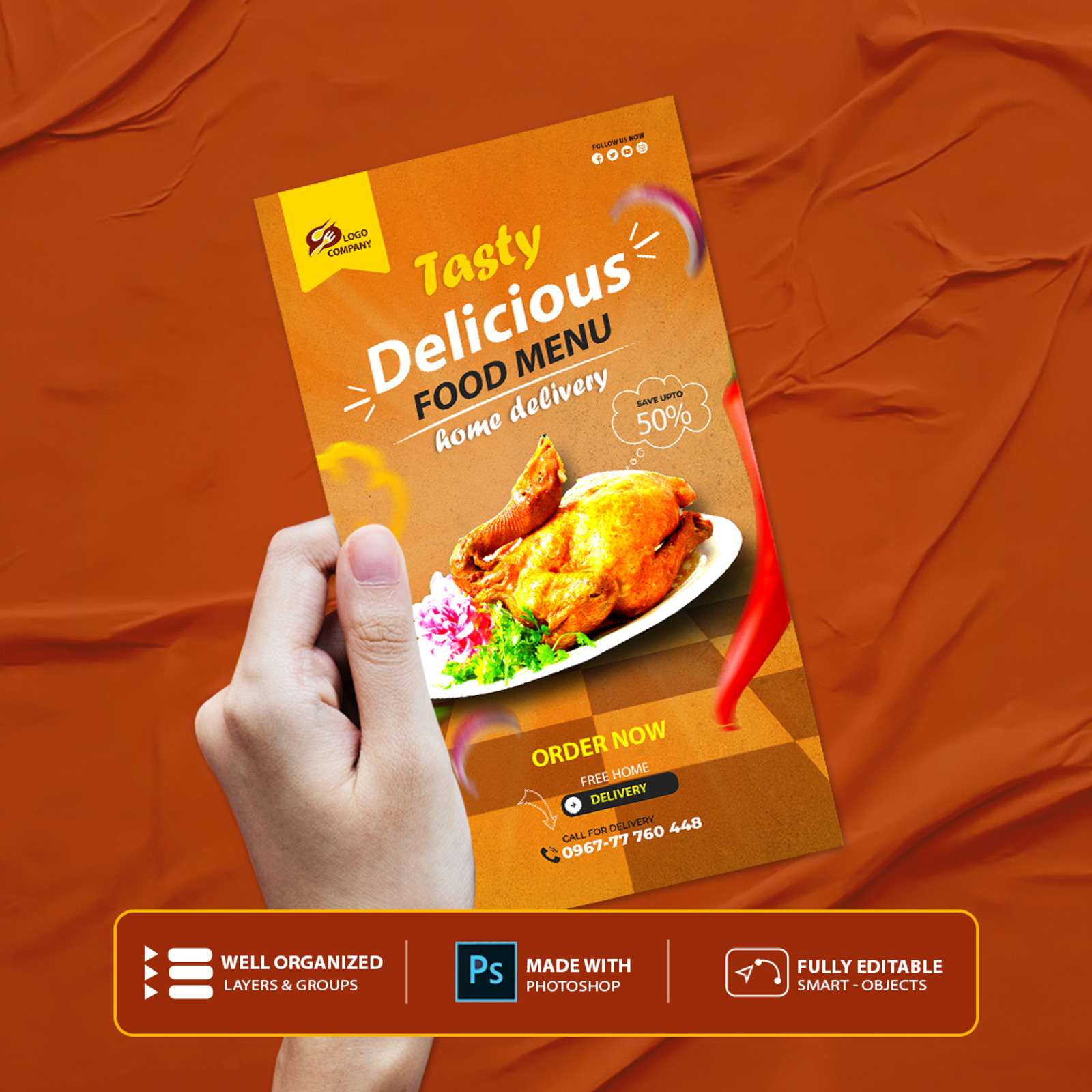 Another Fresh Chicken Meat Menu Restaurant Template