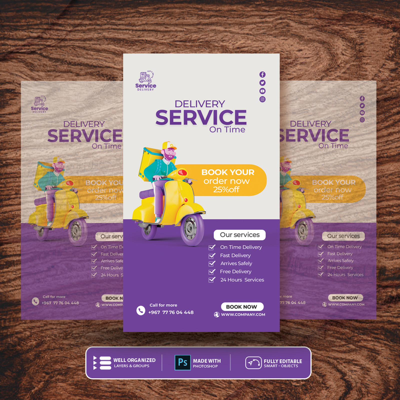 Delivery Company Identity Template Dl - TemplateMonster