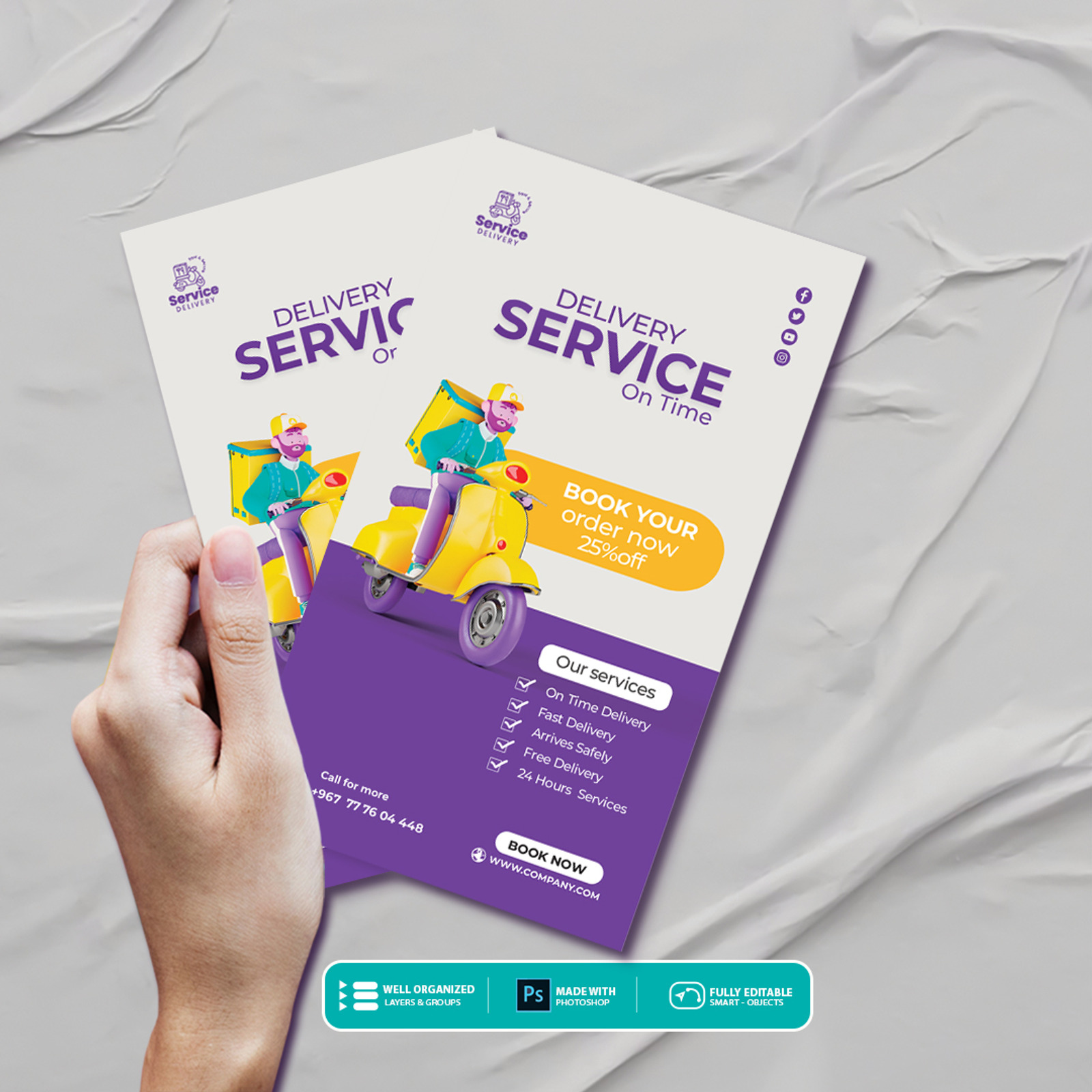 Delivery Company Identity Template Dl - TemplateMonster