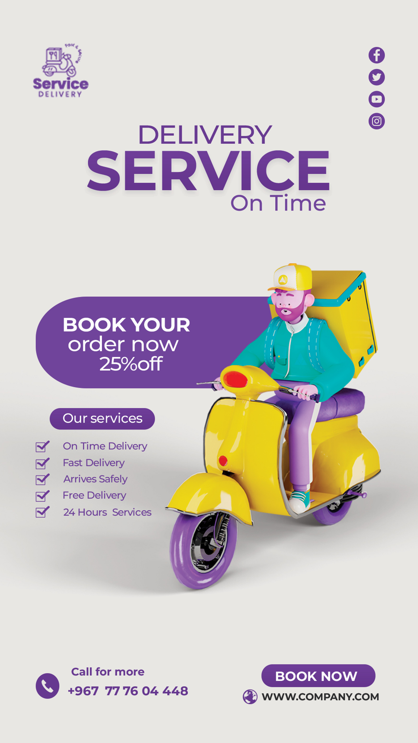 Shipping And Delivery Company Flyer Template DL