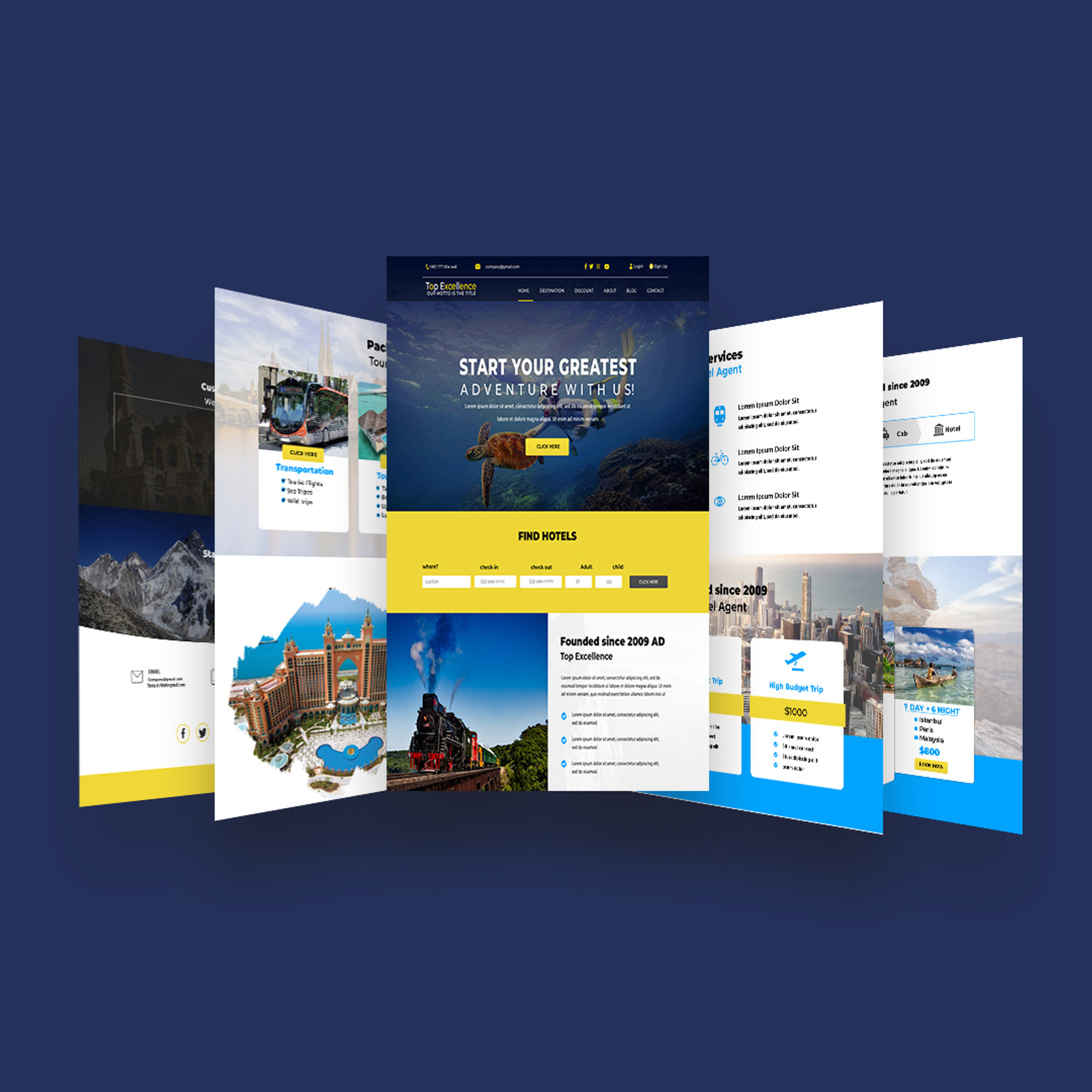 Travel And Tour Agency Website Template - TemplateMonster