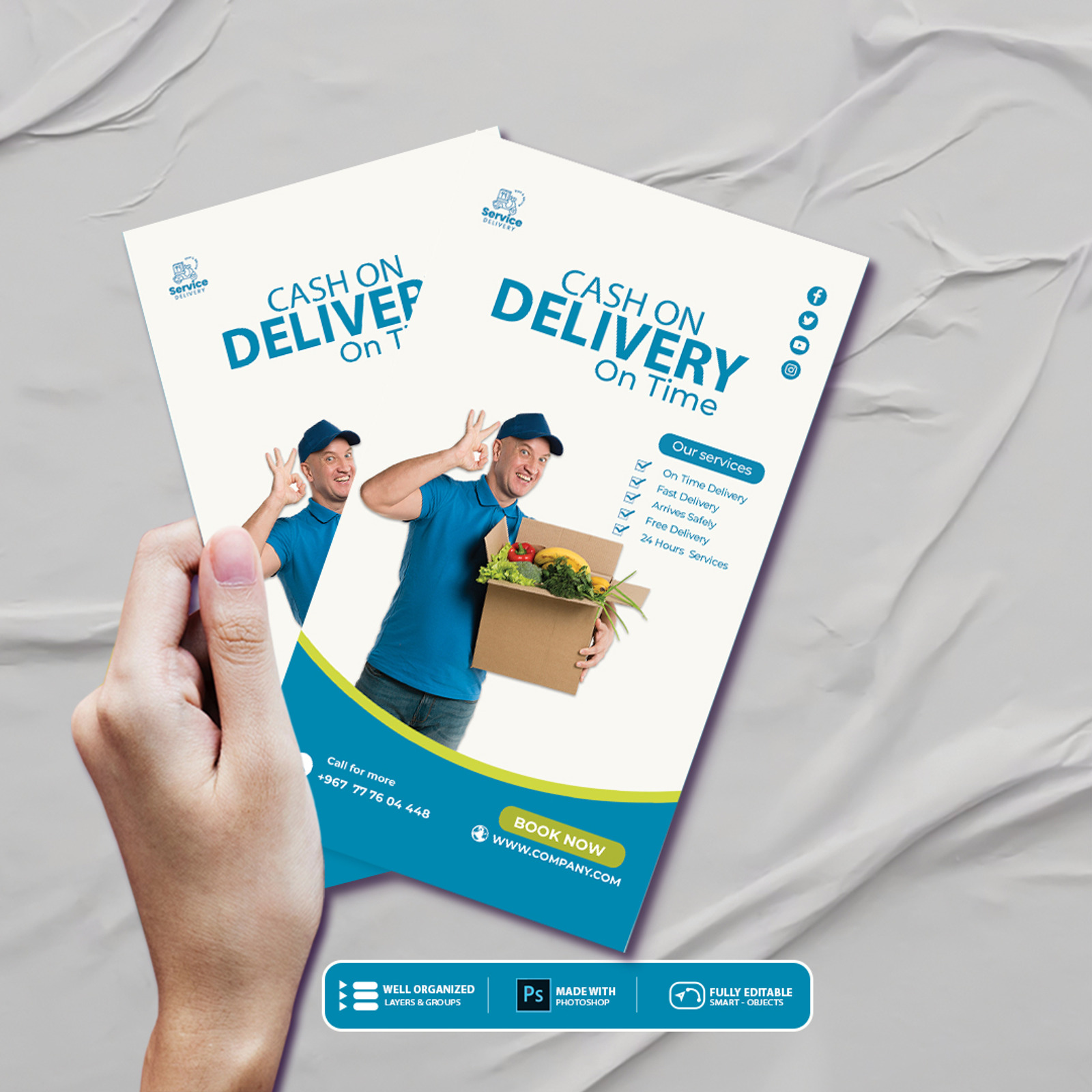 Delivery Service Company Identity Design Template