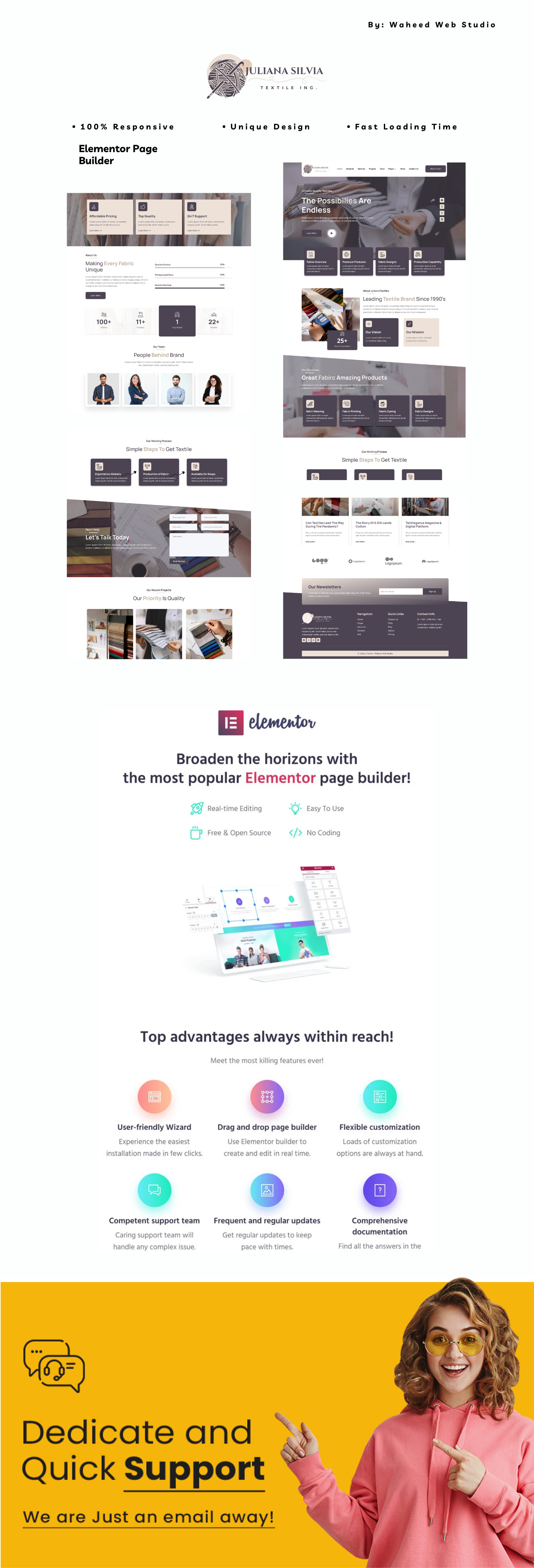 Juliana Textile - Textile Industry & Clothing Services WordPress Theme