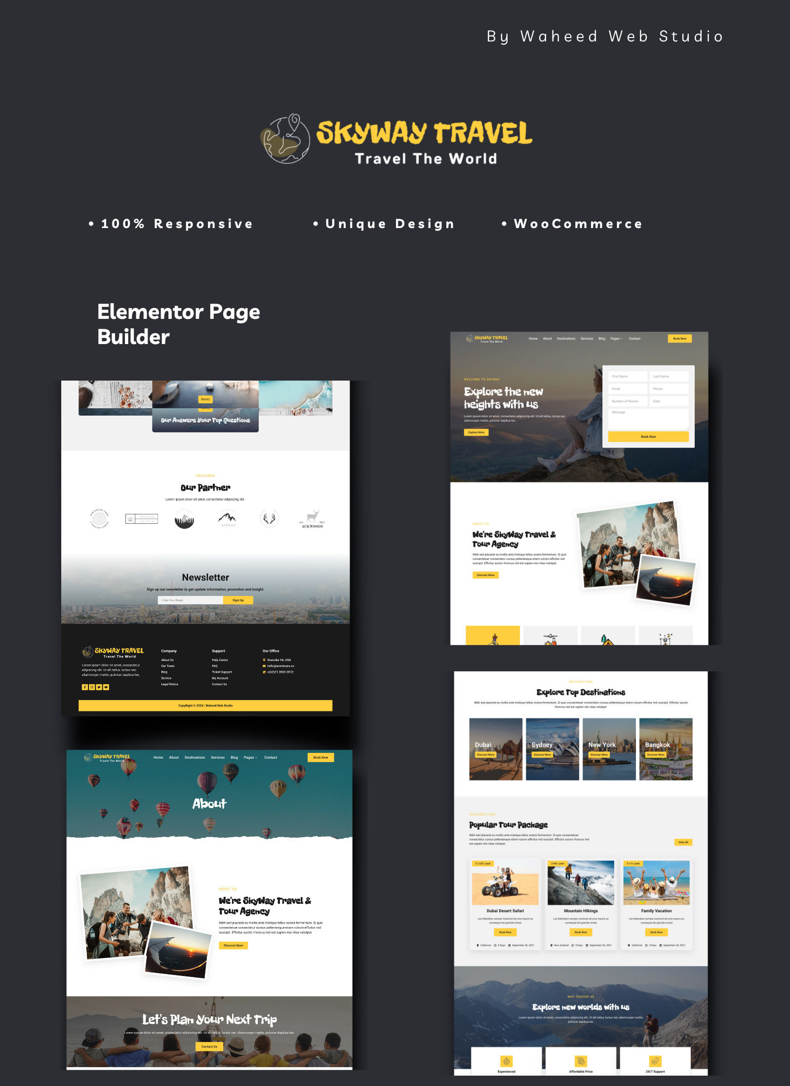 SkyWay - Travel and Tour Booking WordPress Theme