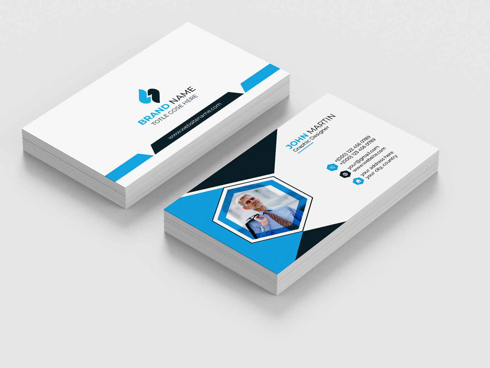 Unique Modern Professional Business Card Design Template