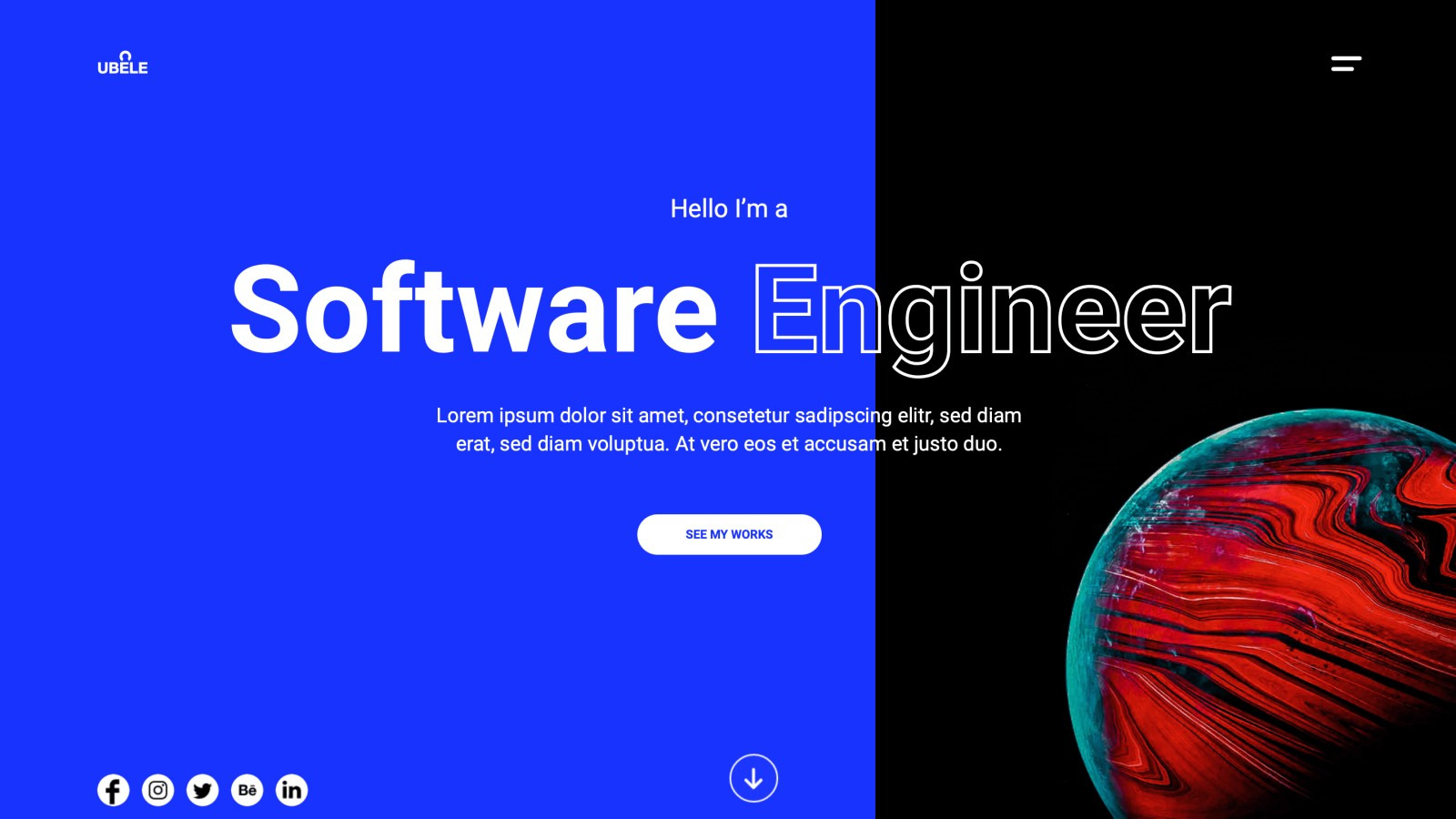Ubele - Tailwind CSS Multi-Purpose Html Portfolio Template