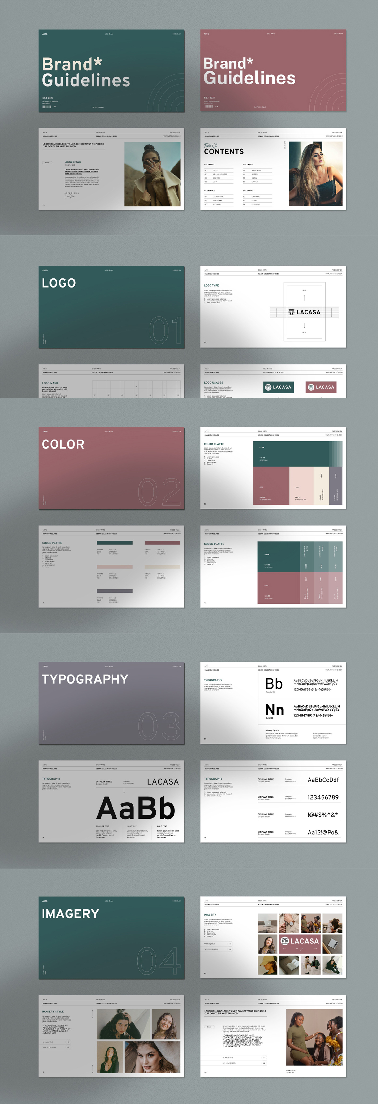 Brand Guidelines Presentation Layout - TemplateMonster
