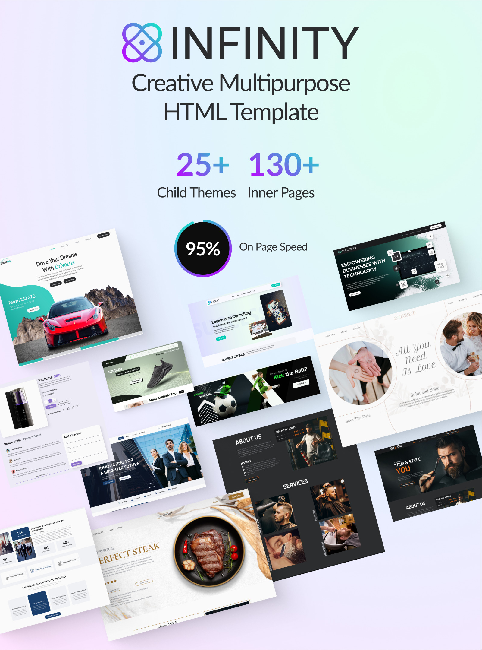 Multipurpose Infinity - Trendy HTML Bootstrap Website Template