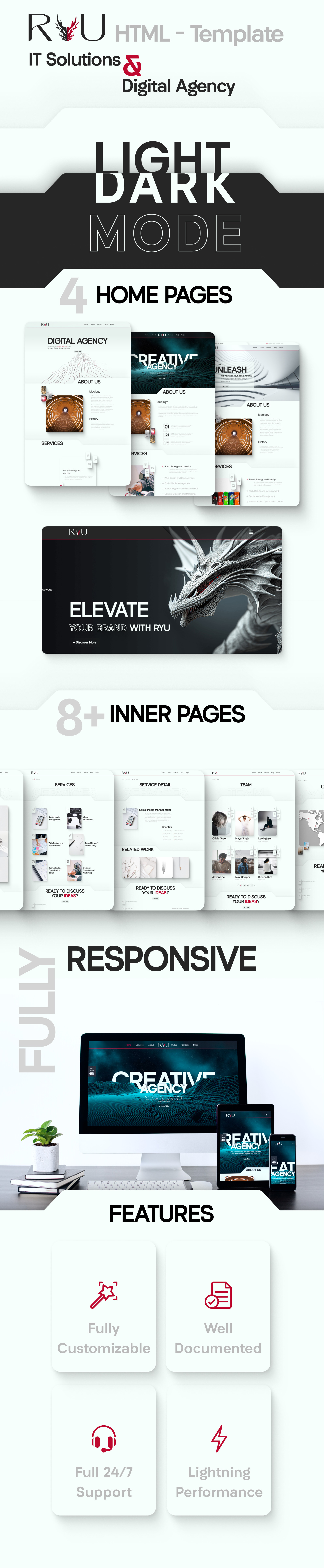 RYU - IT Solutions & Digital Agency Portfolio Template