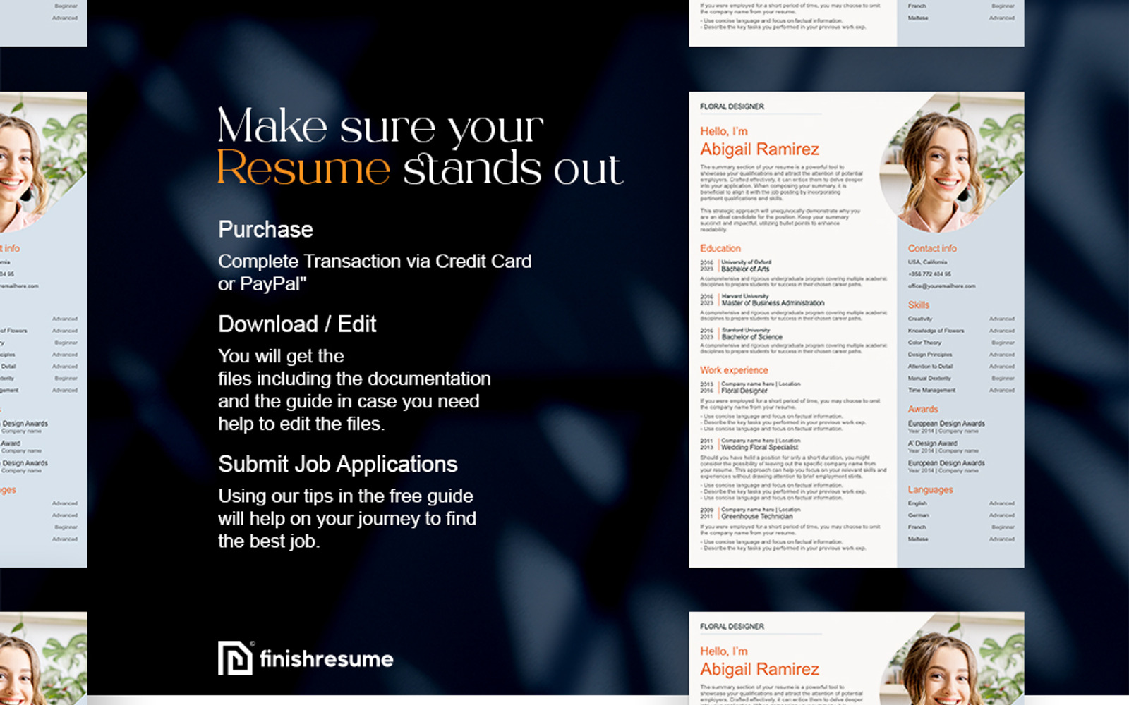 Floral Designer Resume Template | Finish Resume