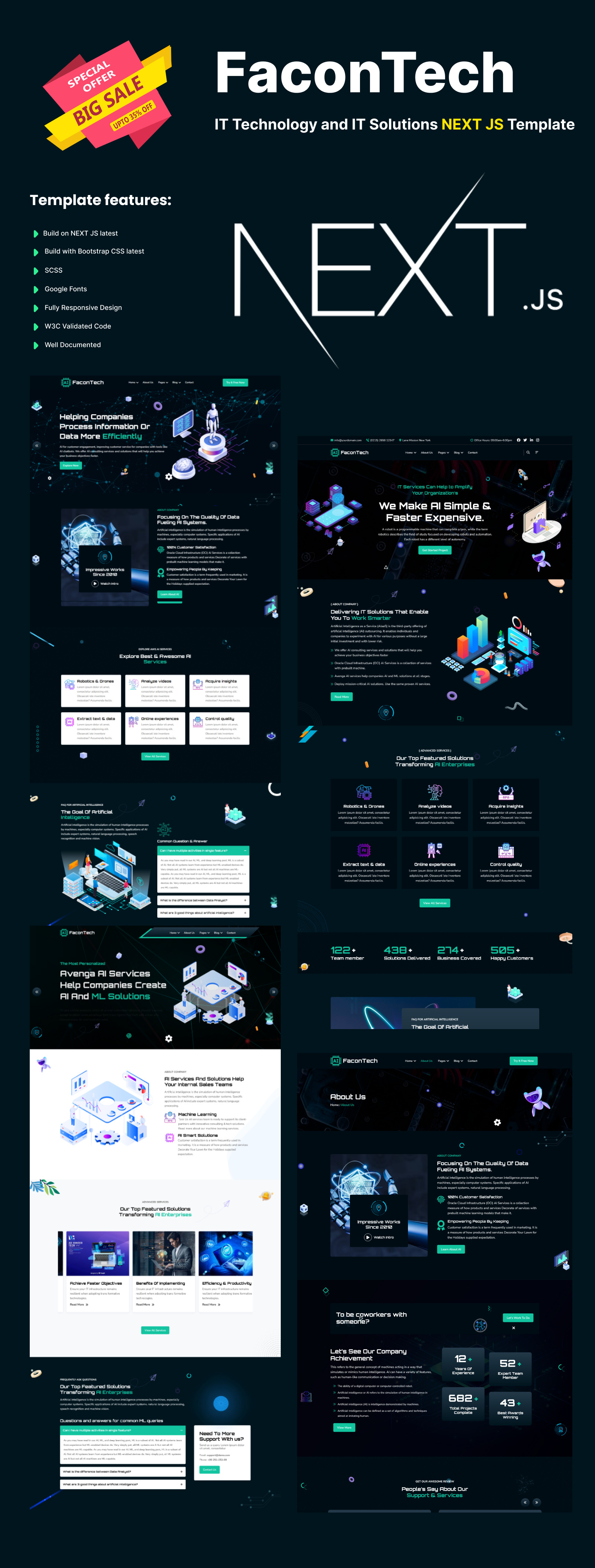 FaconTech - IT Technology and IT Solutions NEXT JS Template