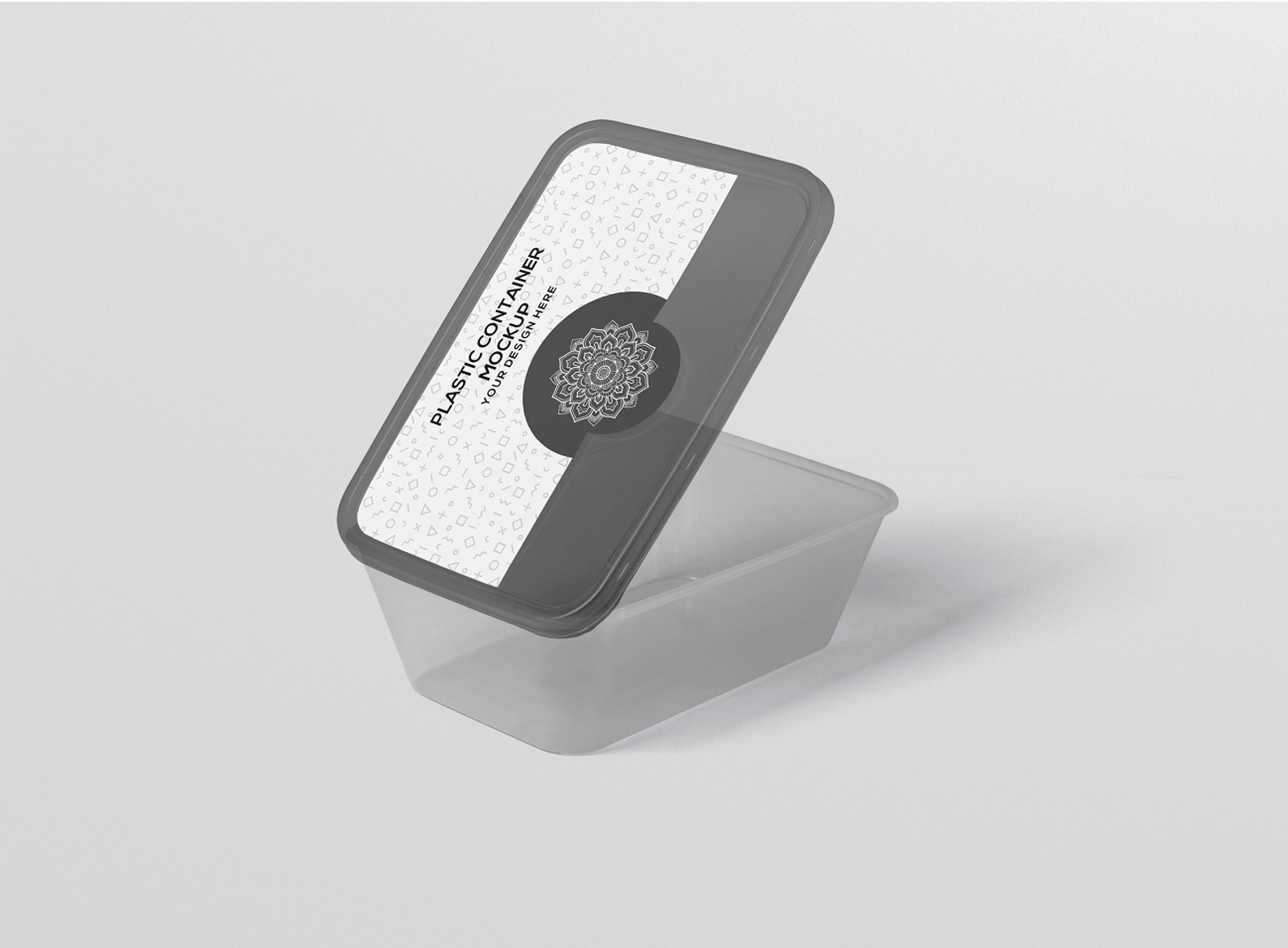 Rectangular Plastic Container Mockup - TemplateMonster