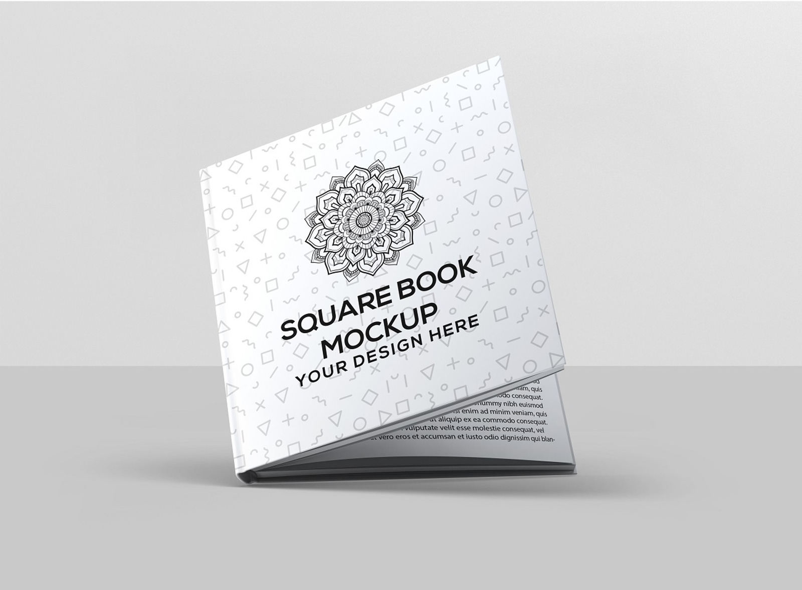 Hard Cover Square Book Mockup #343832 - TemplateMonster