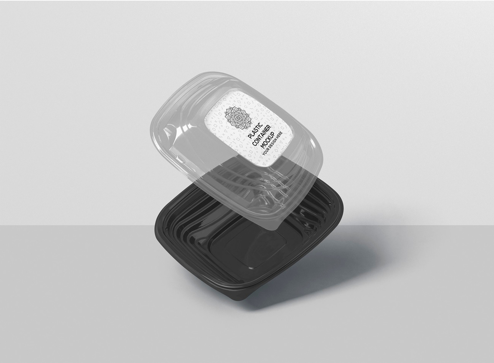 Plastic Takeaway Container Mockup #343077 - TemplateMonster