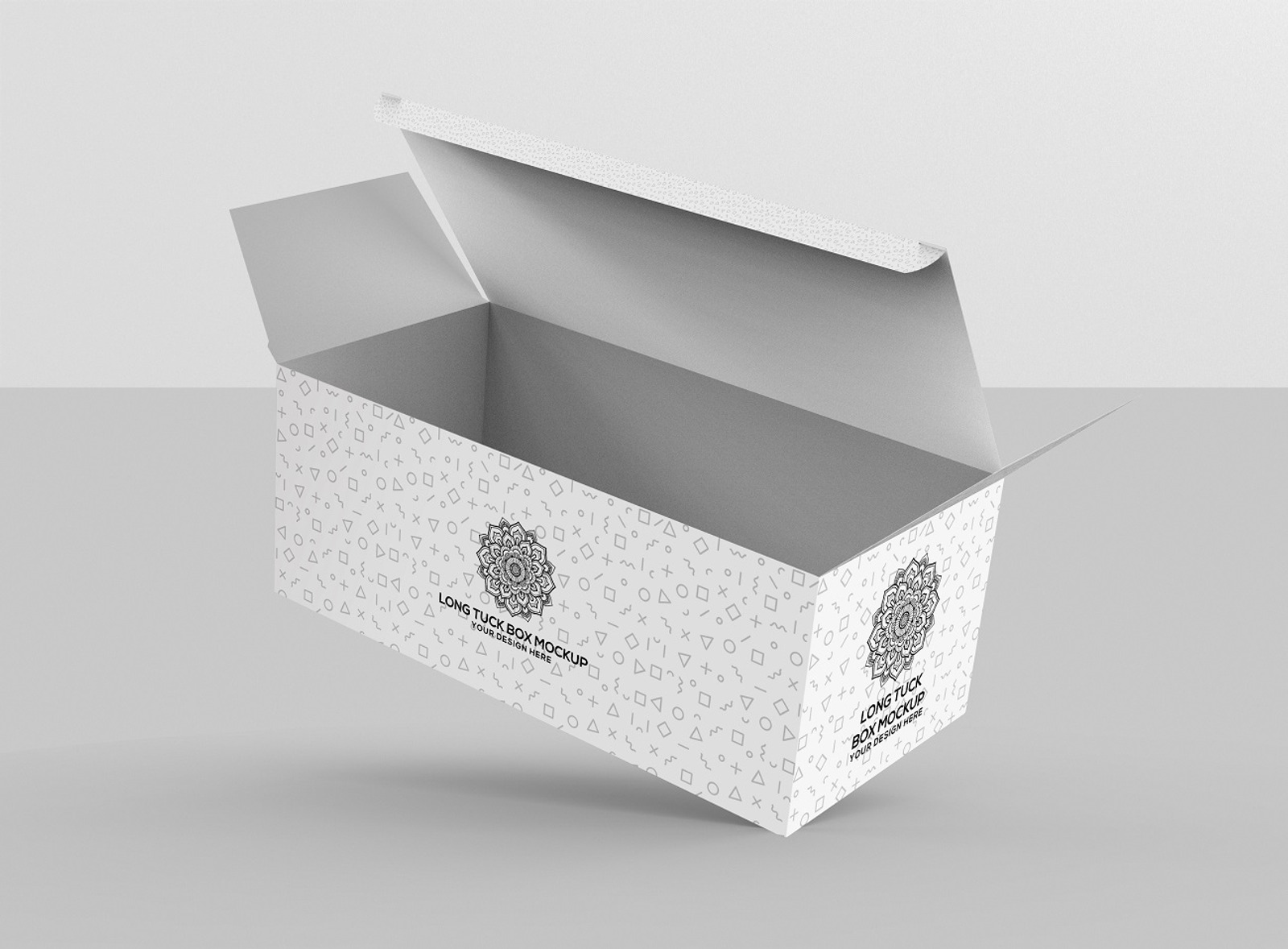 Long Tuck Box Packaging Mockup #344252 - TemplateMonster