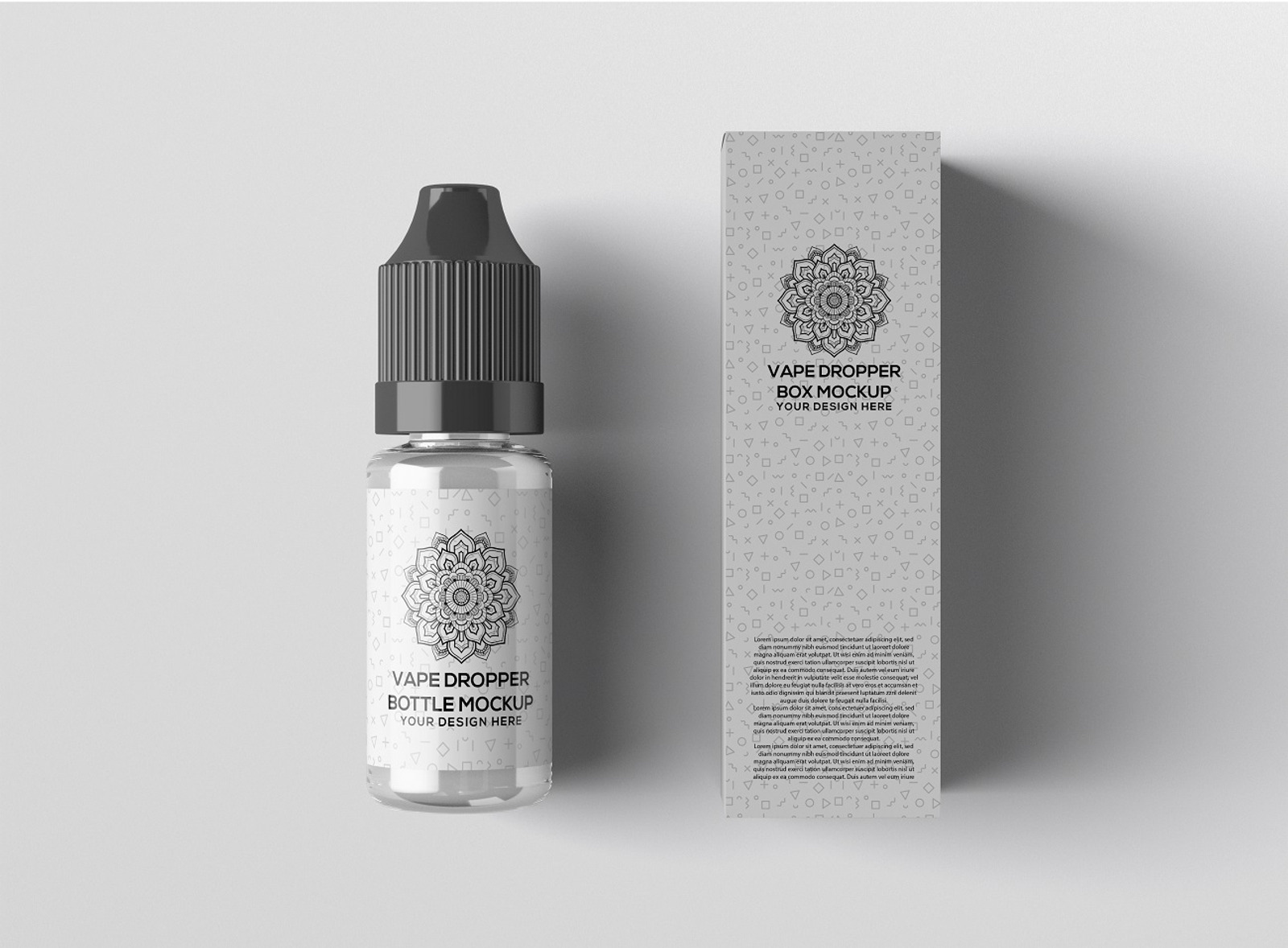 E-Juice Vape Dropper Bottle Mockup #344263 - TemplateMonster
