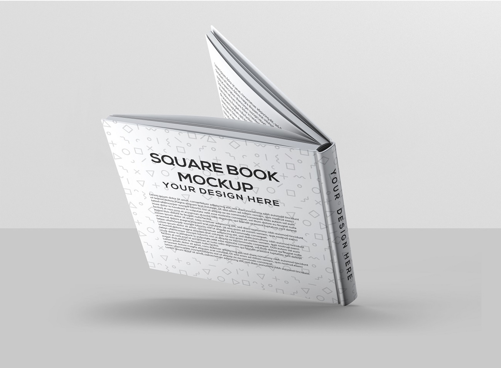 Hard Cover Square Book Mockup #343832 - TemplateMonster