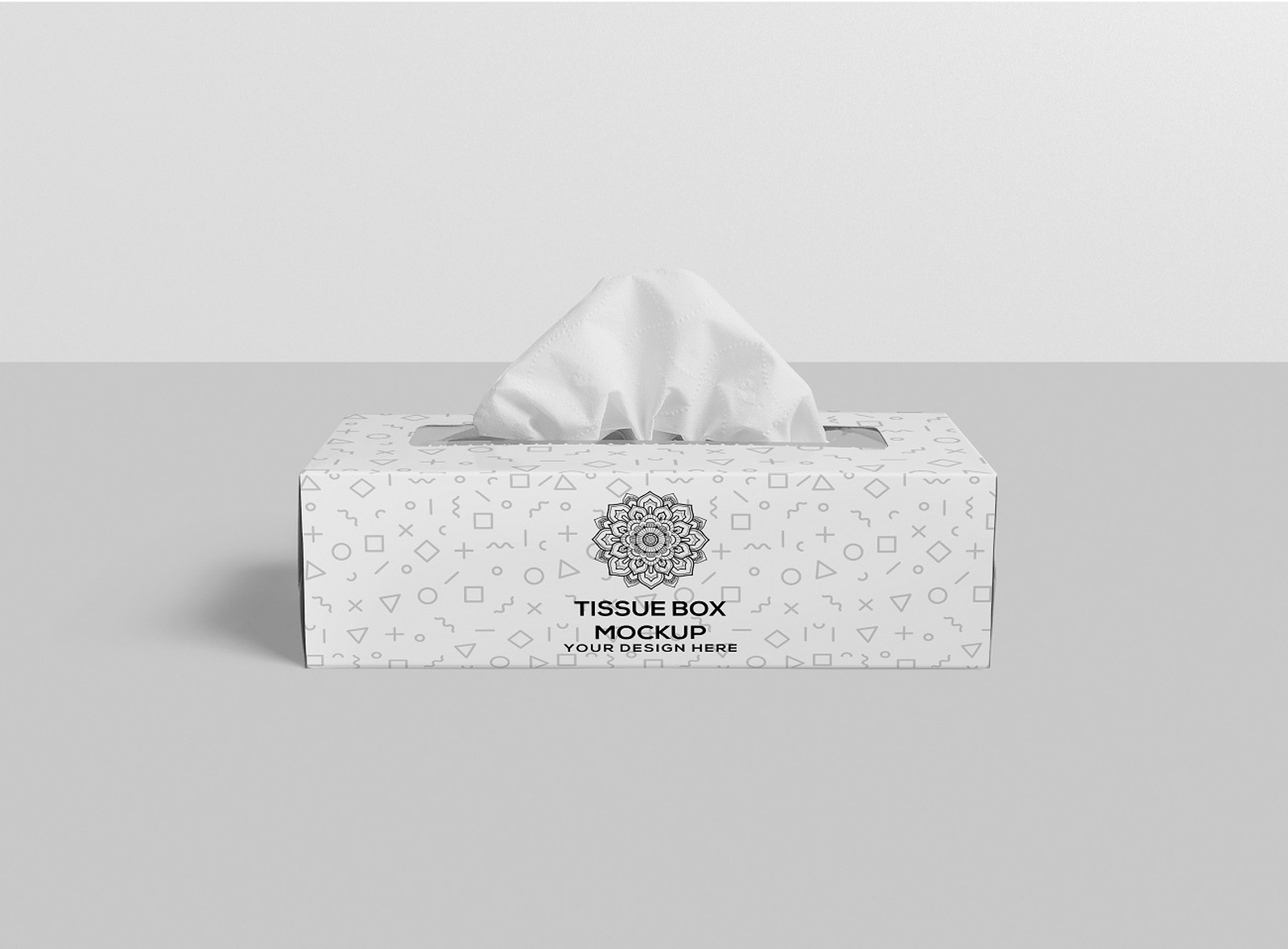 Tissue Box - Tissue Paper Box Mockup - TemplateMonster