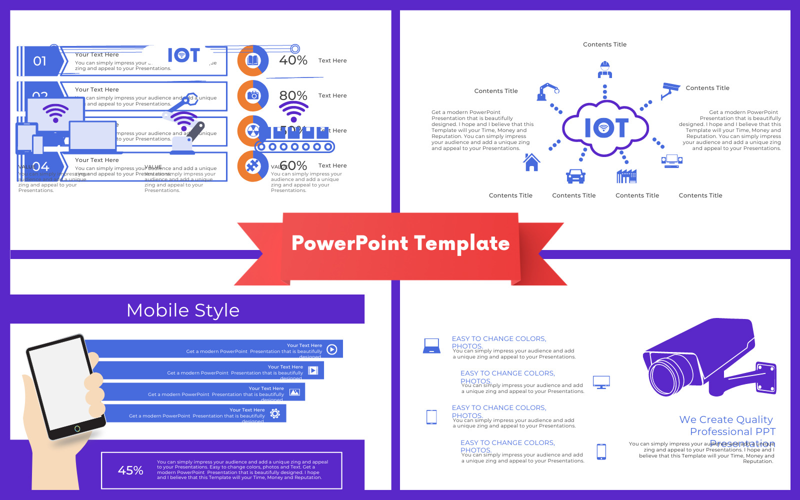 IoT Explorations – Infographic PowerPoint Template for Internet of Things and Digital Technology