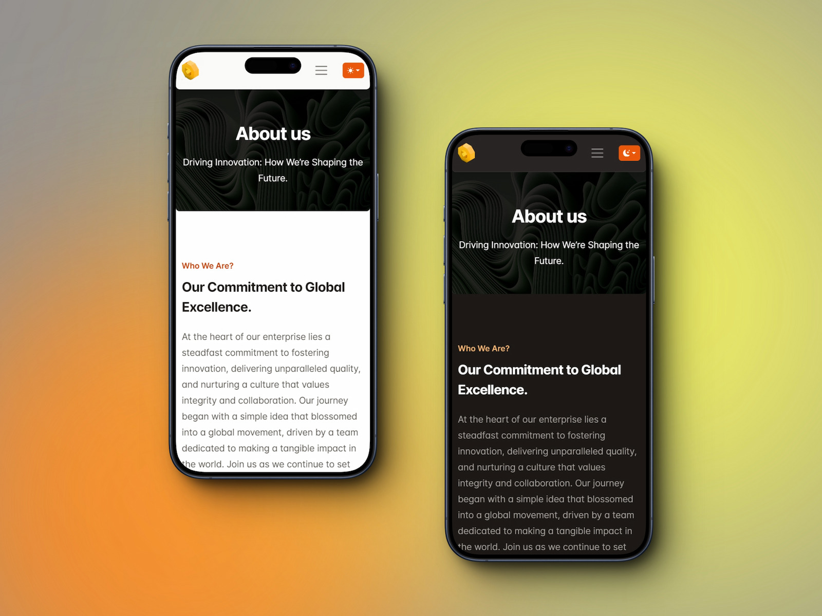 Genesis - Premium HTML About Us Page Template