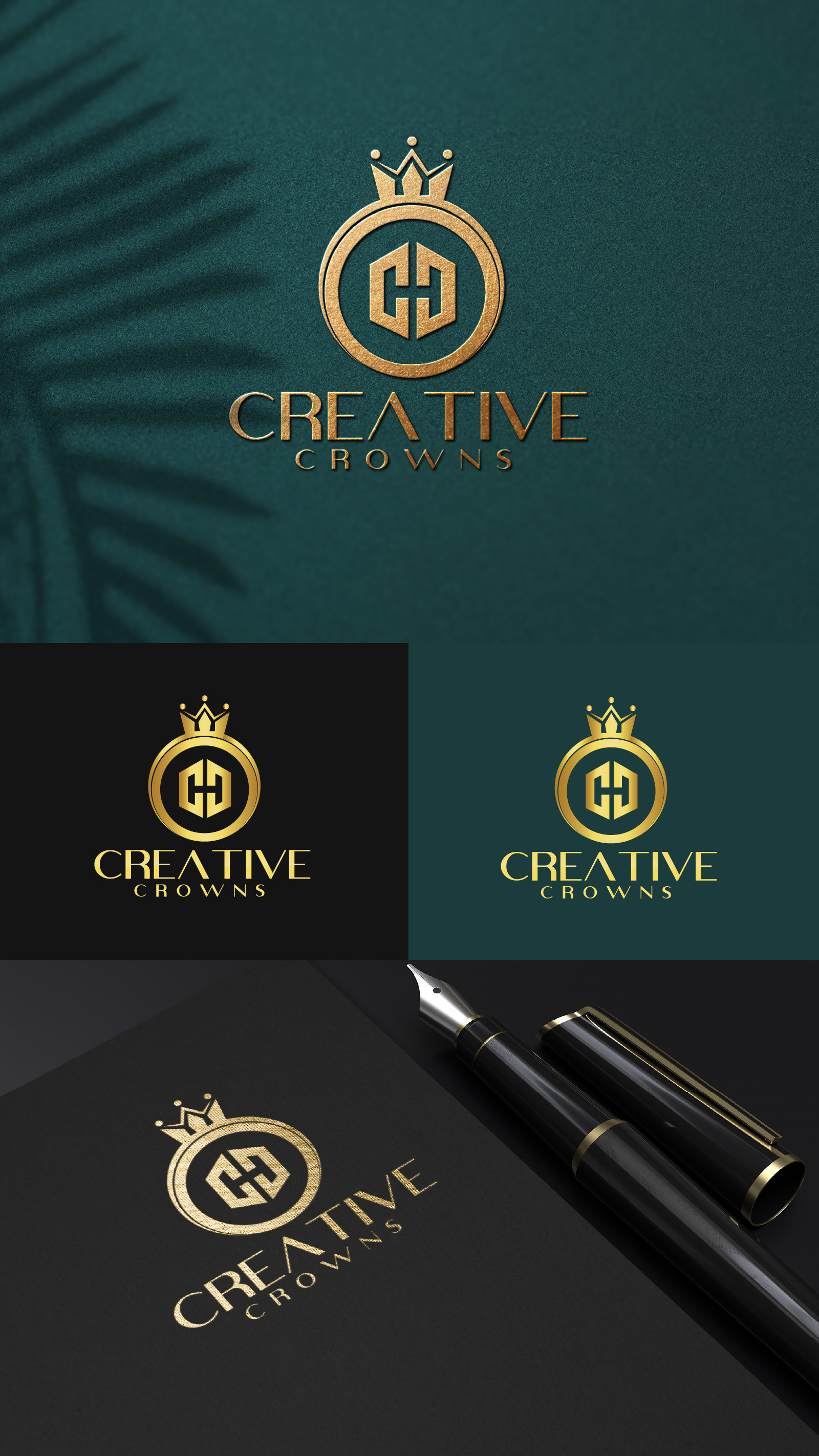 Luxury Crown - Letter CC Logo Design - TemplateMonster