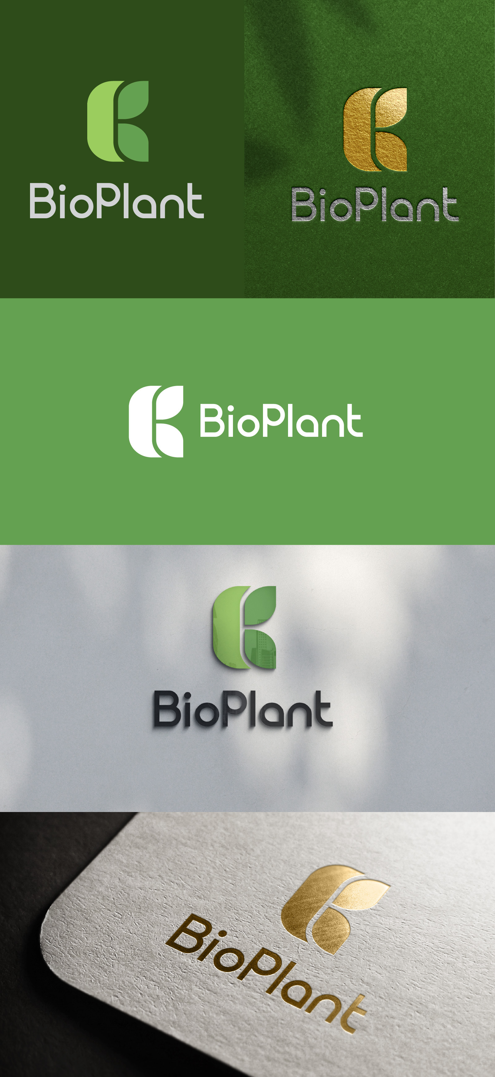 Bio plant agriculture botanical leaf logo design