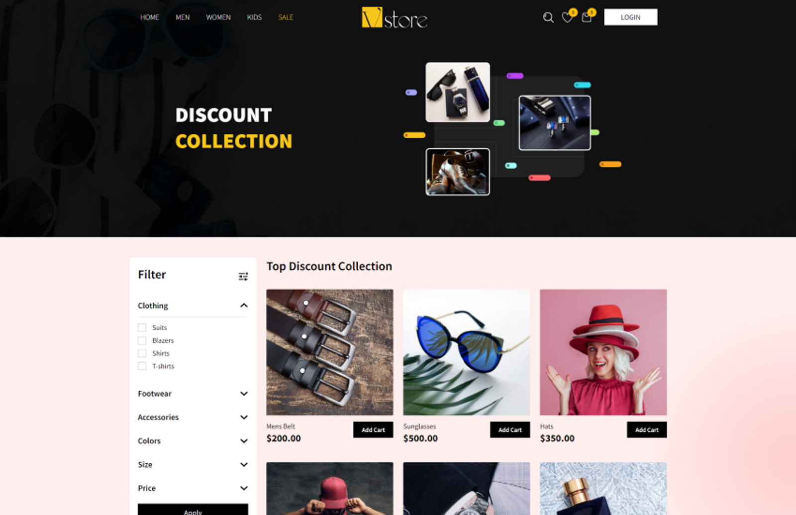 Vstore - Fashion ecommerce HTML5 template - TemplateMonster