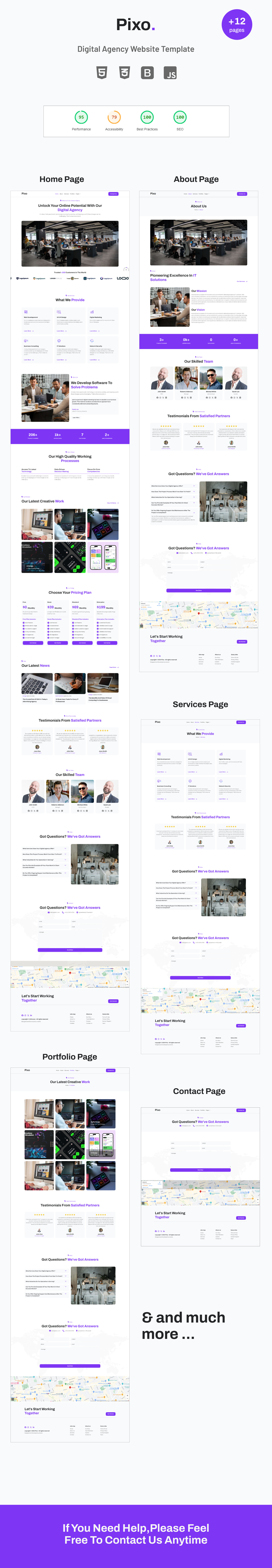 Pixo - IT Solutions & Digital Agency HTML website template