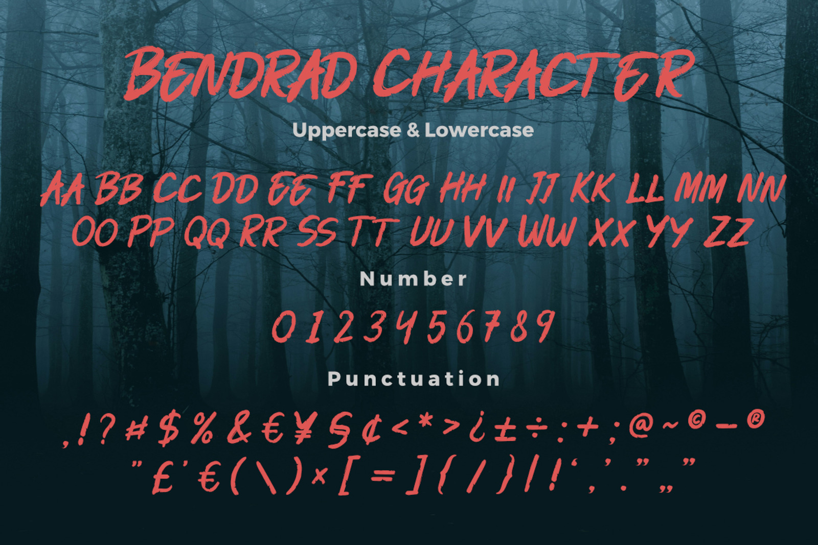 Bendrad a New Horror Font design #431979 - TemplateMonster