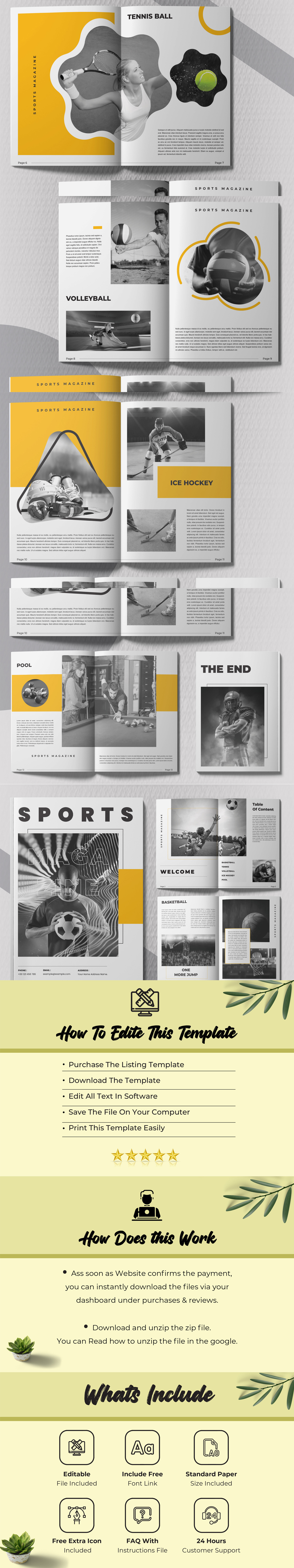 Sport InDesign Magazine Template #376089 - TemplateMonster