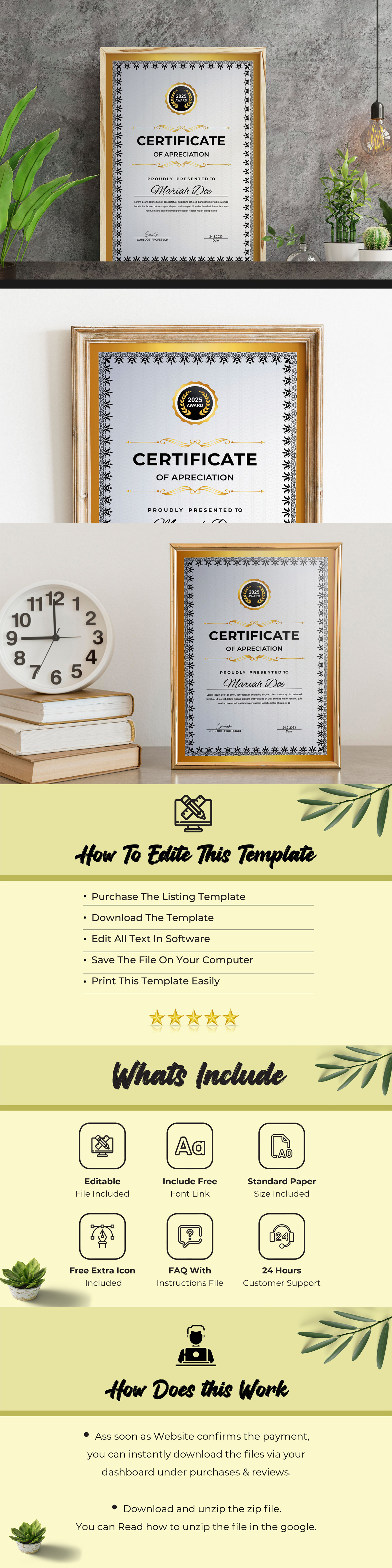 Multipurpose Certificates-Template #376774 - TemplateMonster