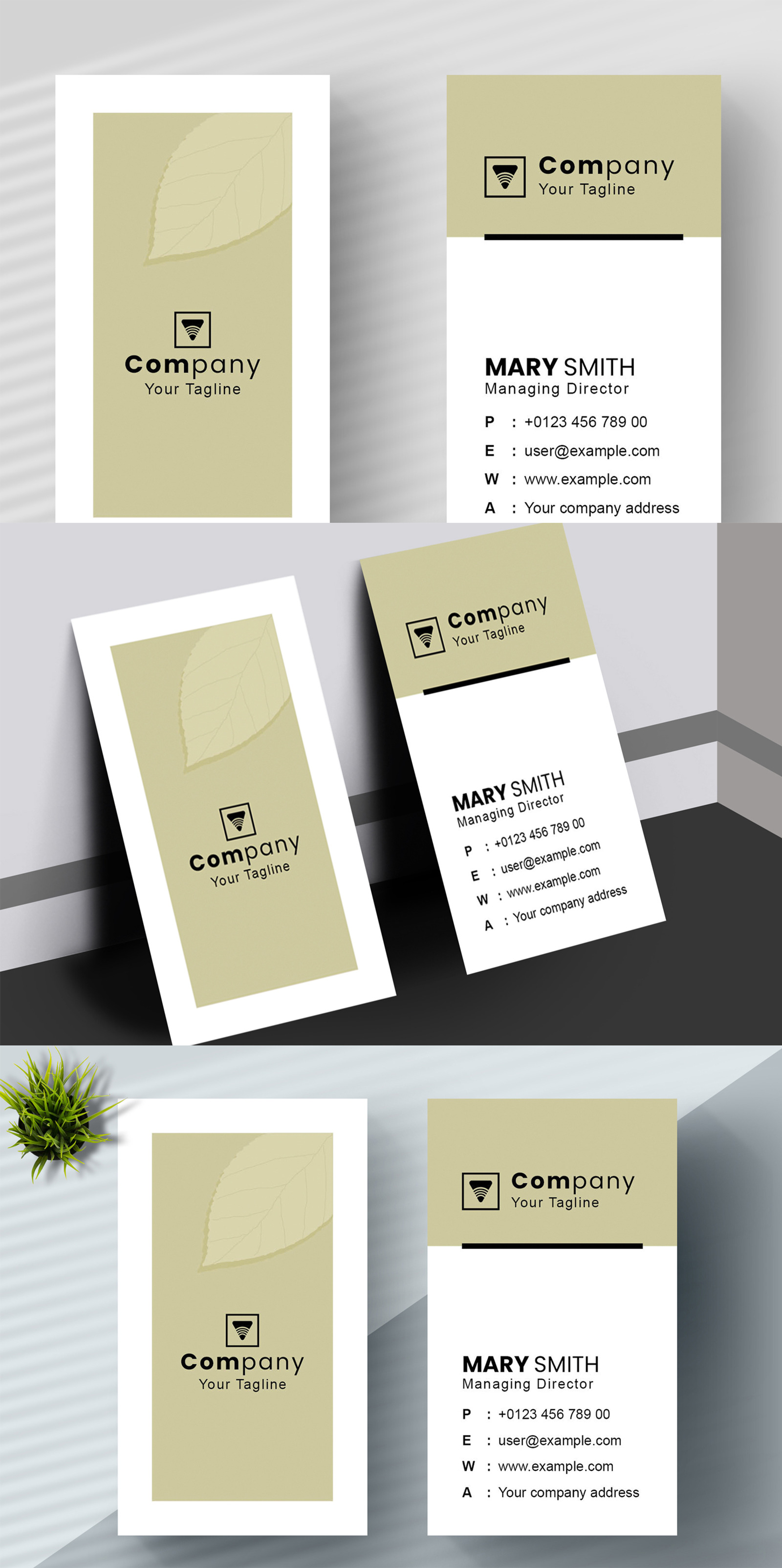 Creative Company Business Card Template Layout