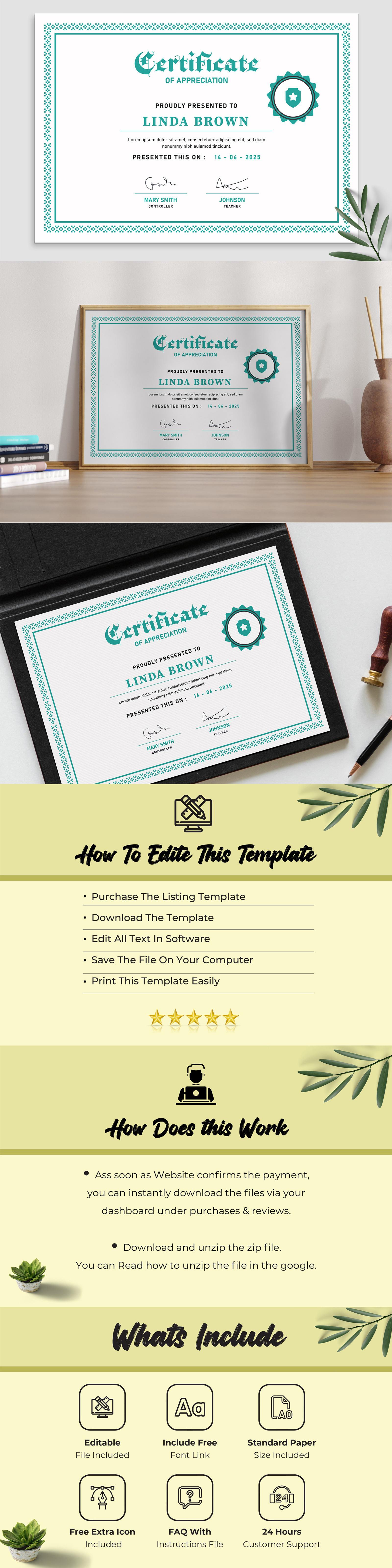 New Certificate Design Layout #376243 - TemplateMonster