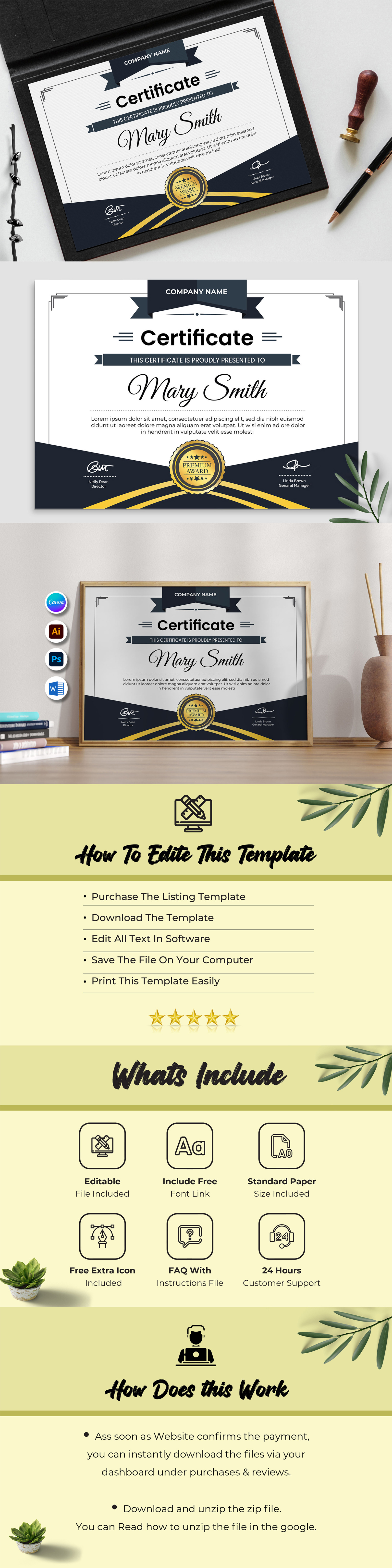Certificates- Templates Layout #376920 - TemplateMonster