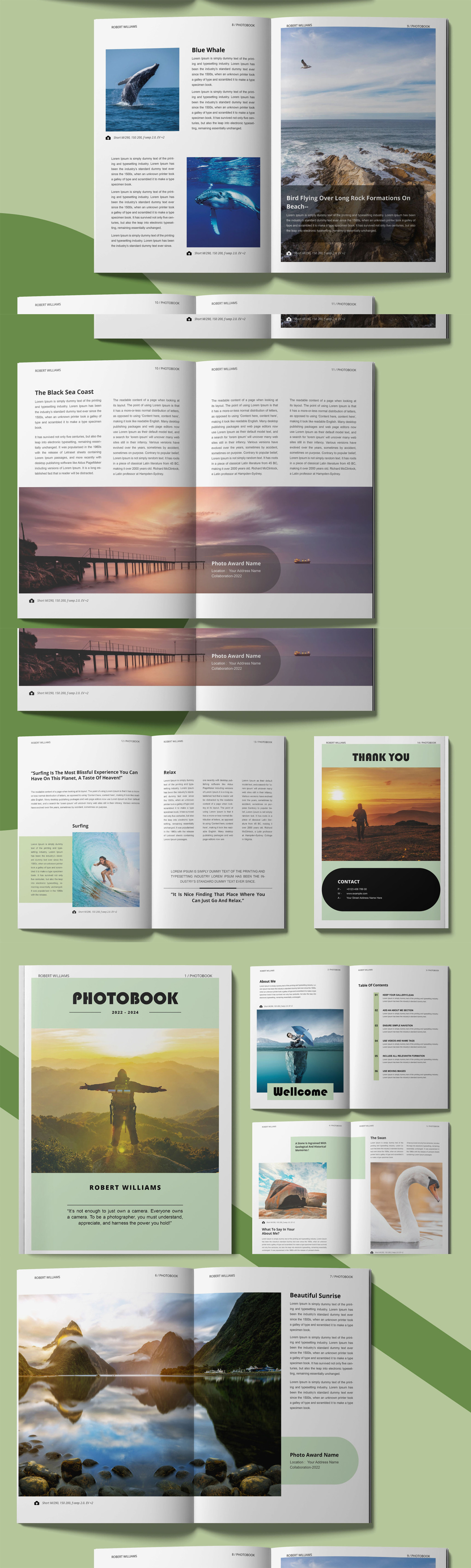 Photo Book Template Layout #374902 - TemplateMonster