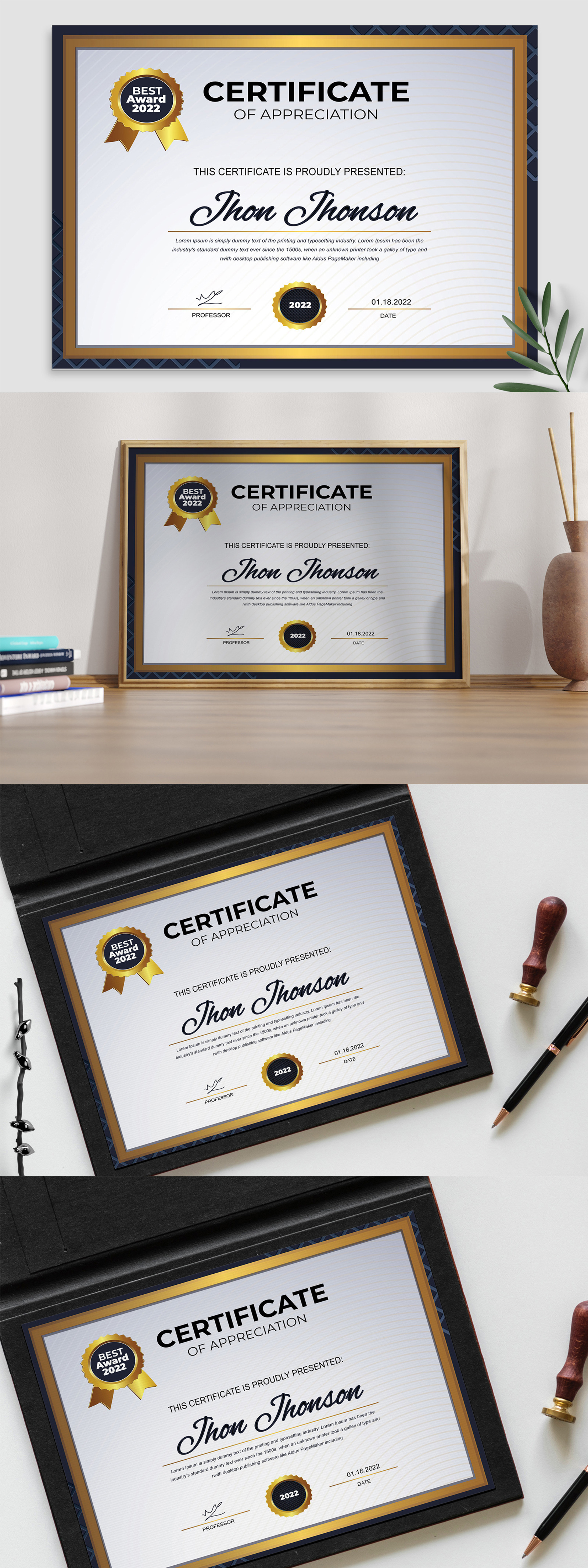 Modern Award Certificate Templates #375006 - TemplateMonster
